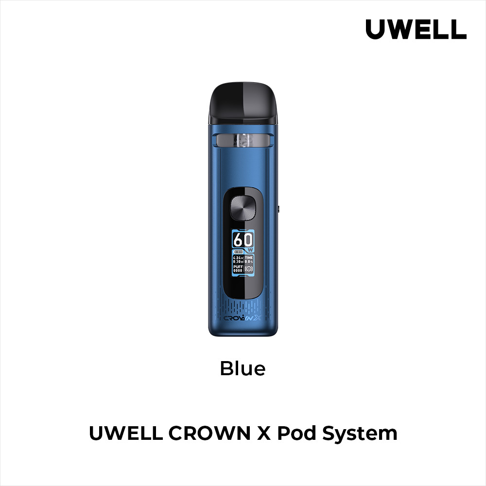 UWELL CROWN X POD SYSTEM (CRC) BLUE - Giant Distribution