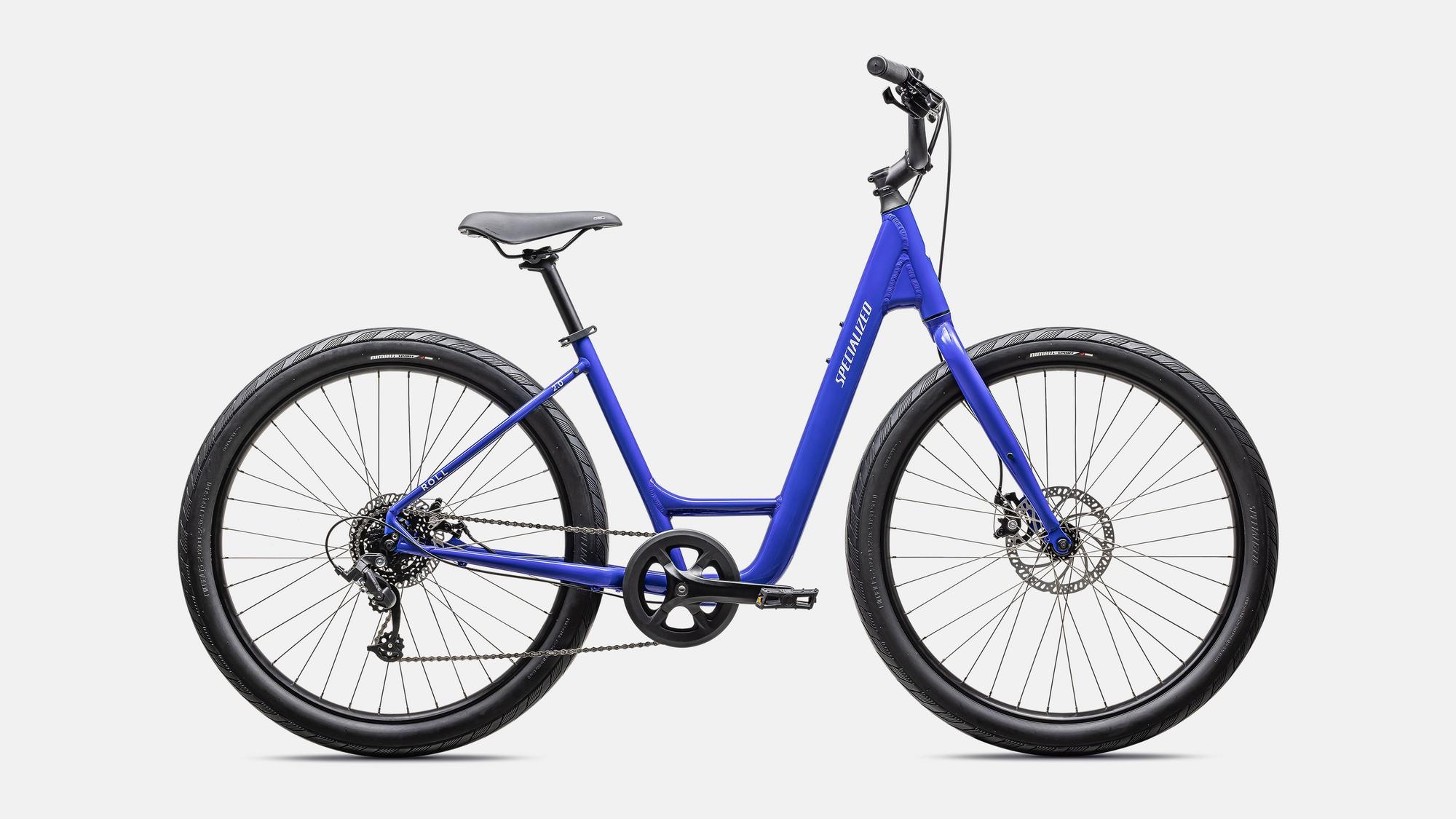 Specialized Roll 2.0 Low Entry Small Gloss Sapphire Satin White Reflective THE BICYCLE STATION