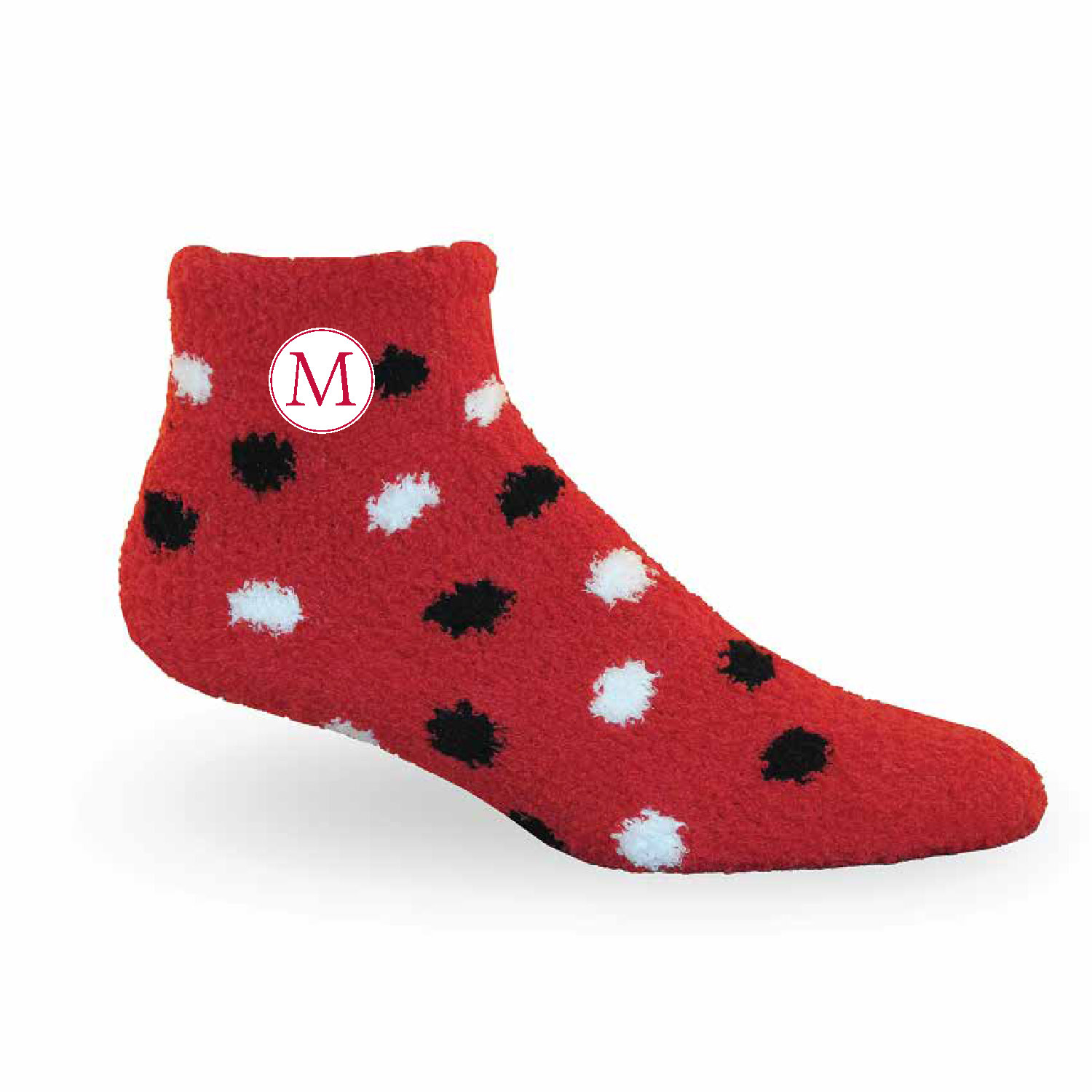 Jardine Red Polka Dot Sock - The Madeira School