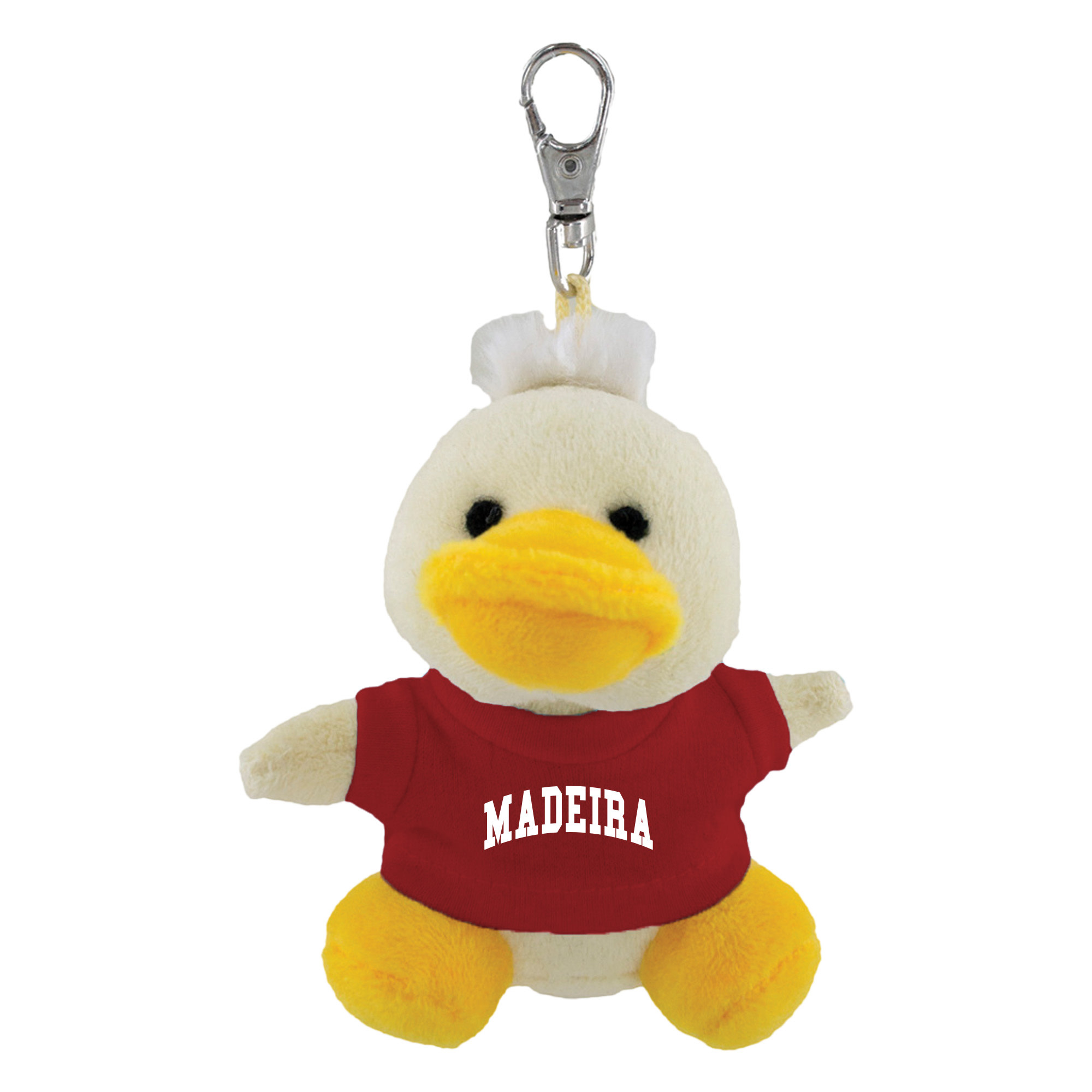 spirit products ltd Davids Plush Key Tag Duck - The Madeira School