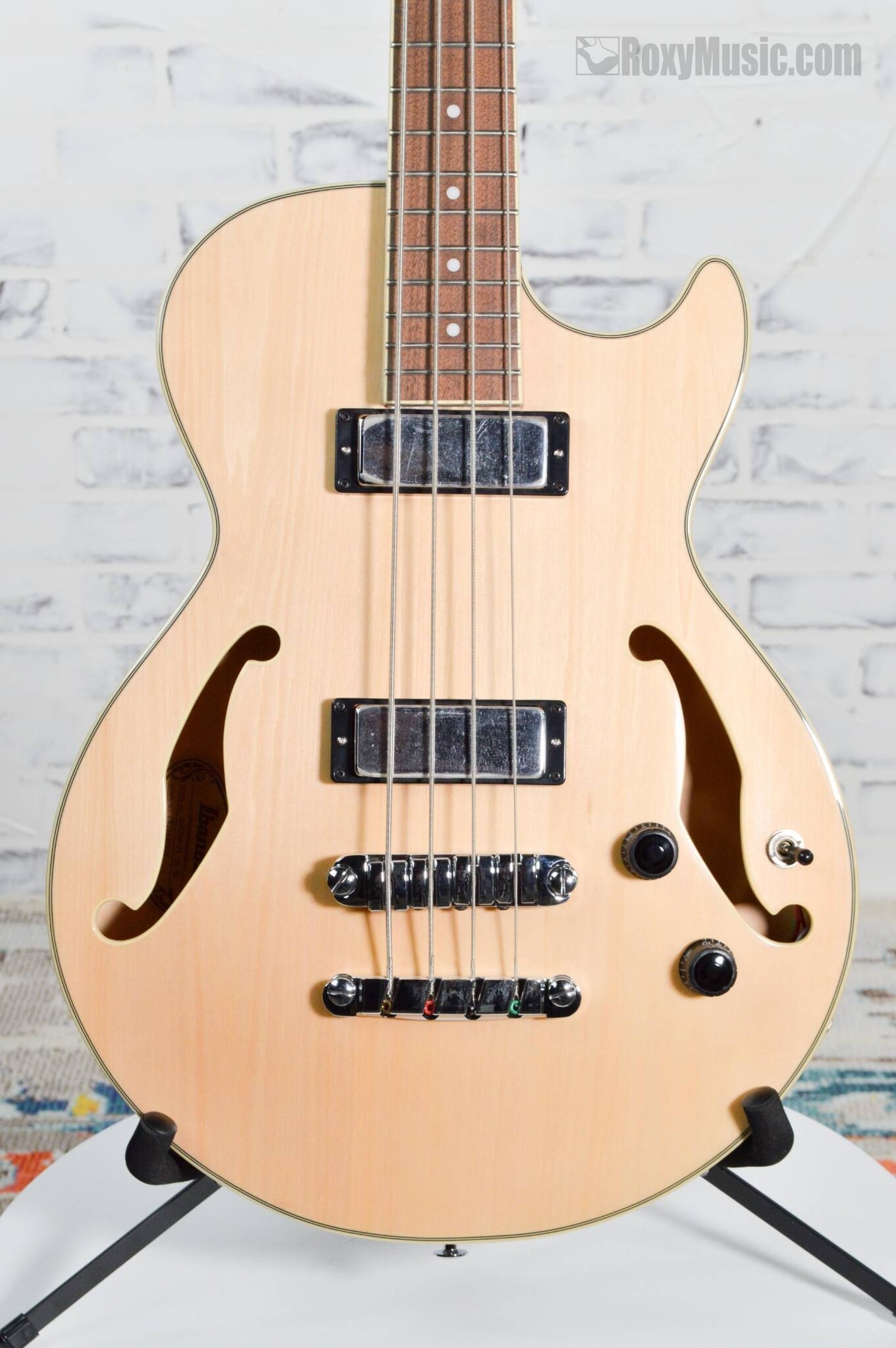 IBANEZ ARTCORE AGB200 SEMI HOLLOW BODY NATURAL ELECTRIC BASS - Roxy Music