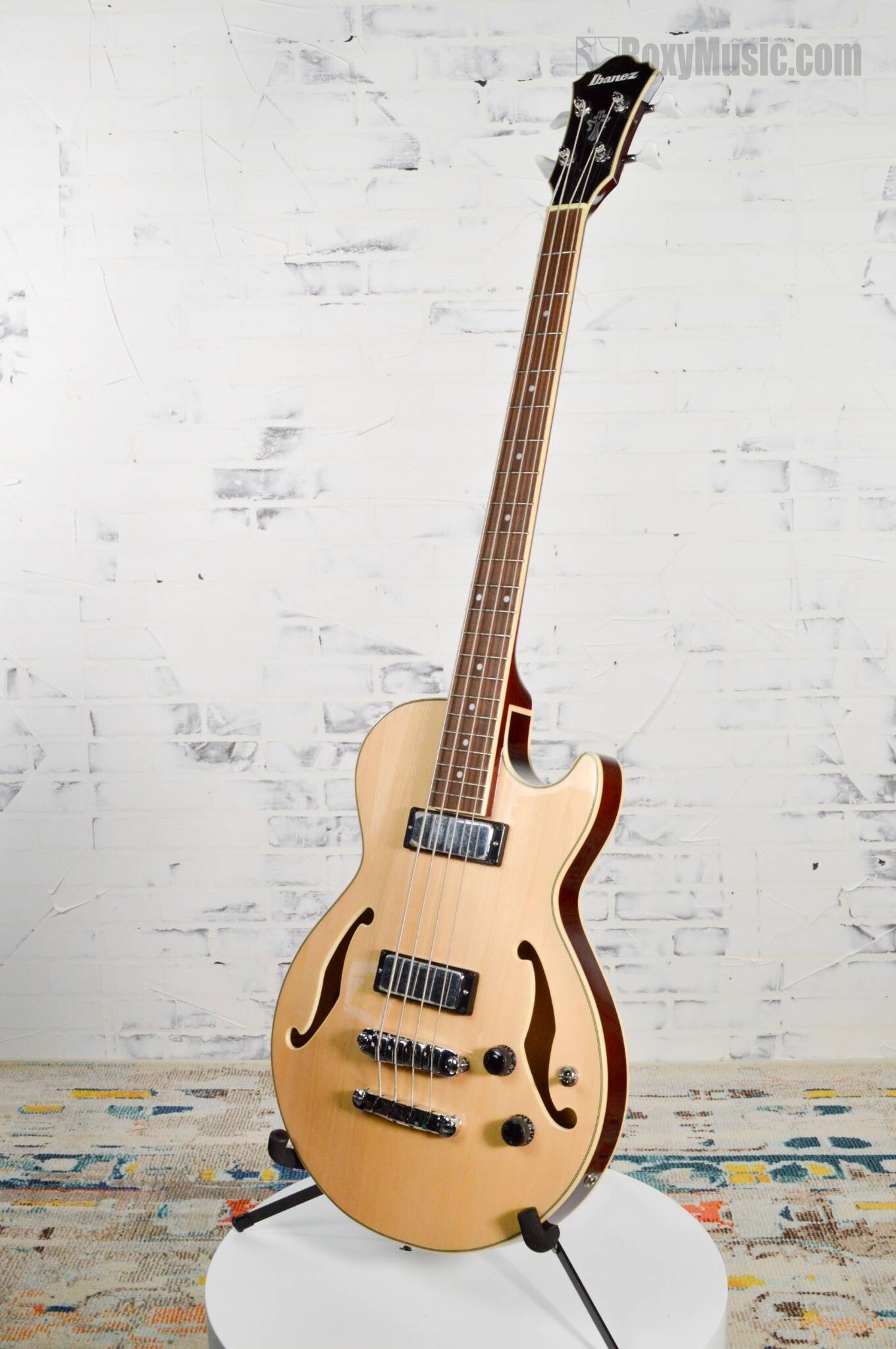 IBANEZ ARTCORE AGB200 SEMI HOLLOW BODY NATURAL ELECTRIC BASS - Roxy Music