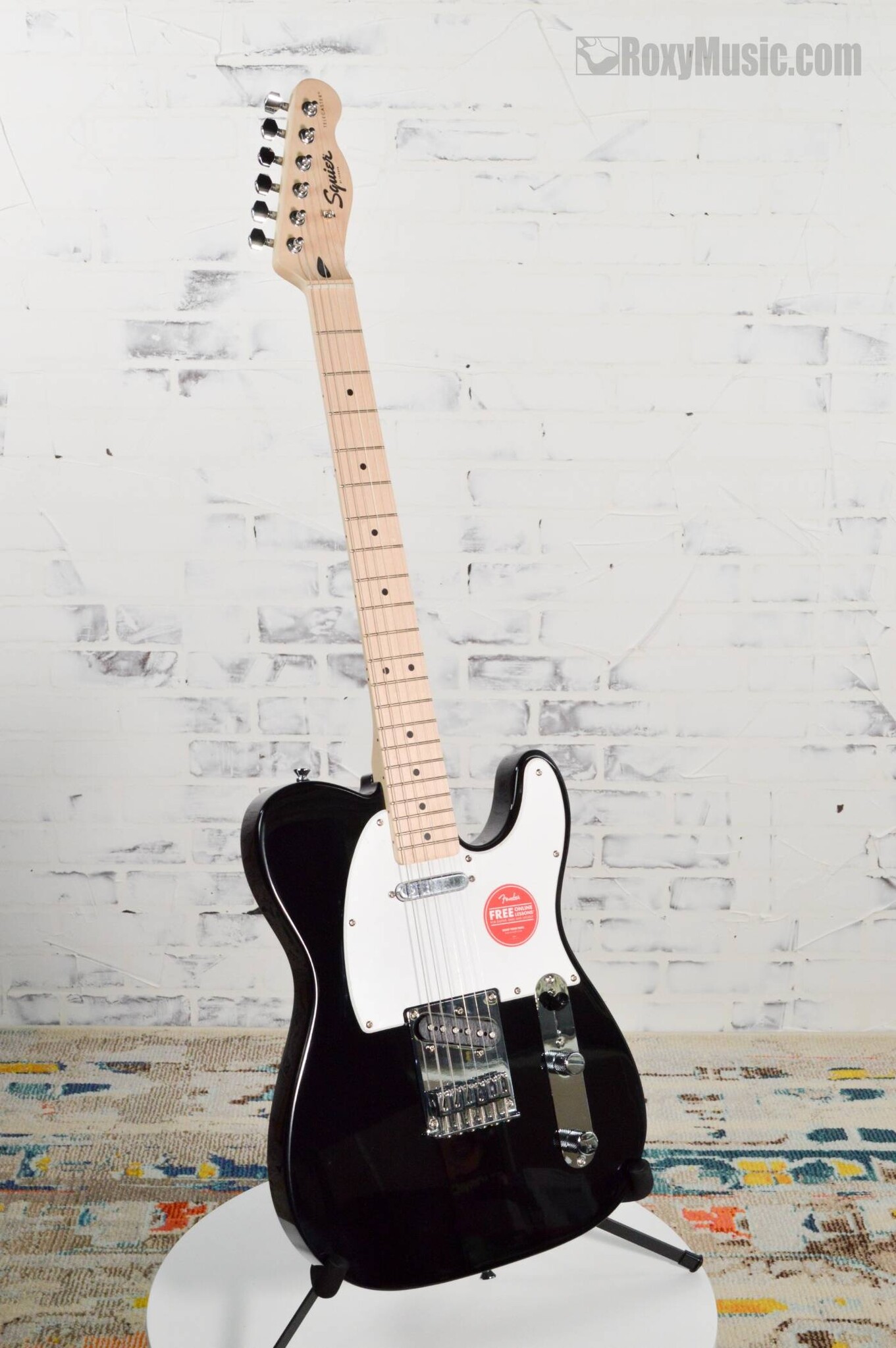 SQUIER SONIC TELECASTER MAPLE BLACK ELECTRIC GUITAR - Roxy Music