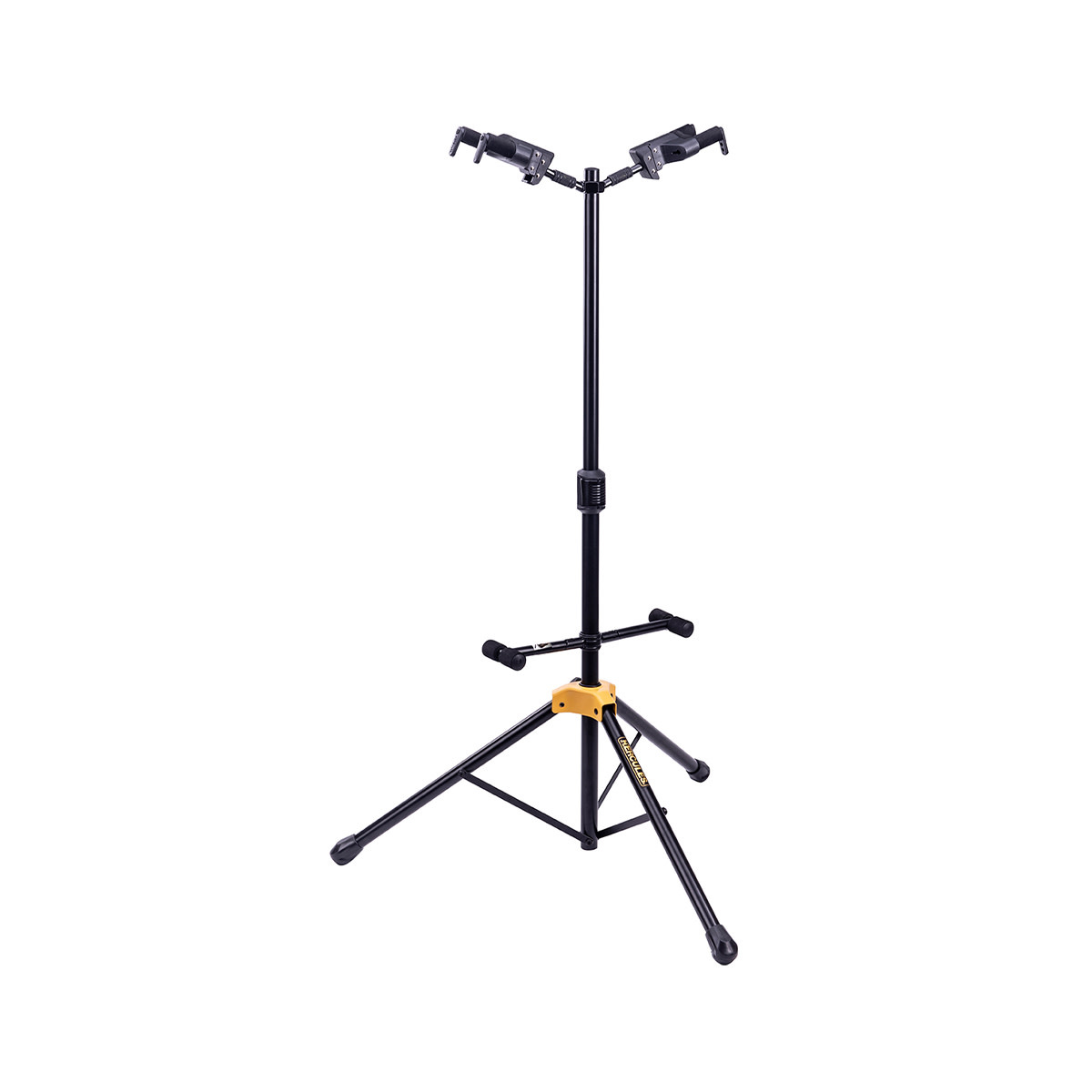 HERCULES AUTO GRIP DOUBLE GUITAR STAND WITH FOLDABLE BACKREST - Roxy Music