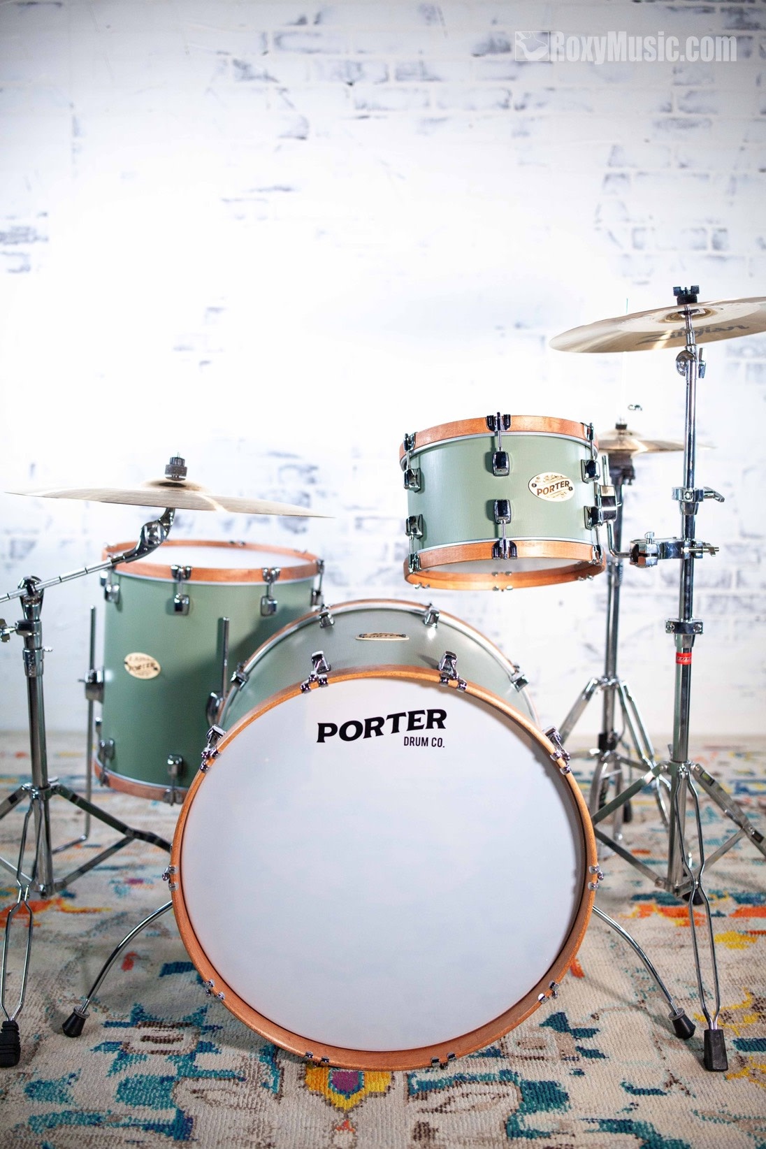 Porter Drum Co 3-Piece Shell Pack - Hand Painted Maple - Roxy Music
