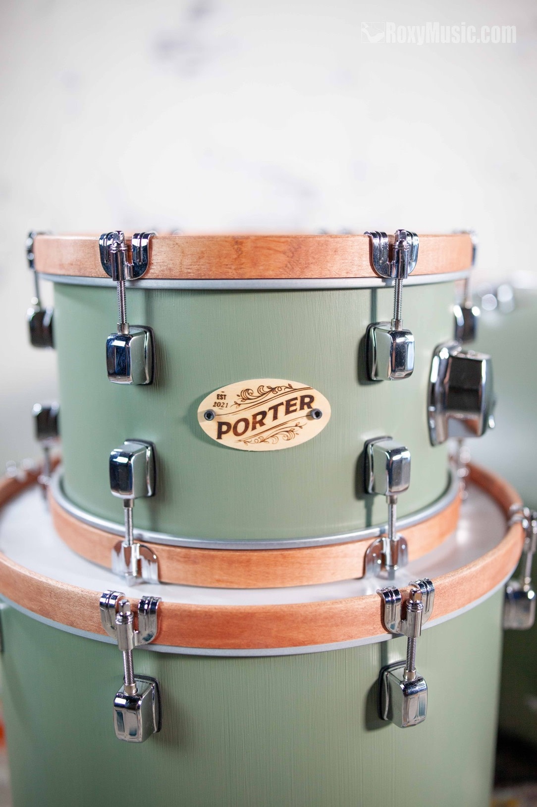 Porter Drum Co 3-Piece Shell Pack - Hand Painted Maple - Roxy Music