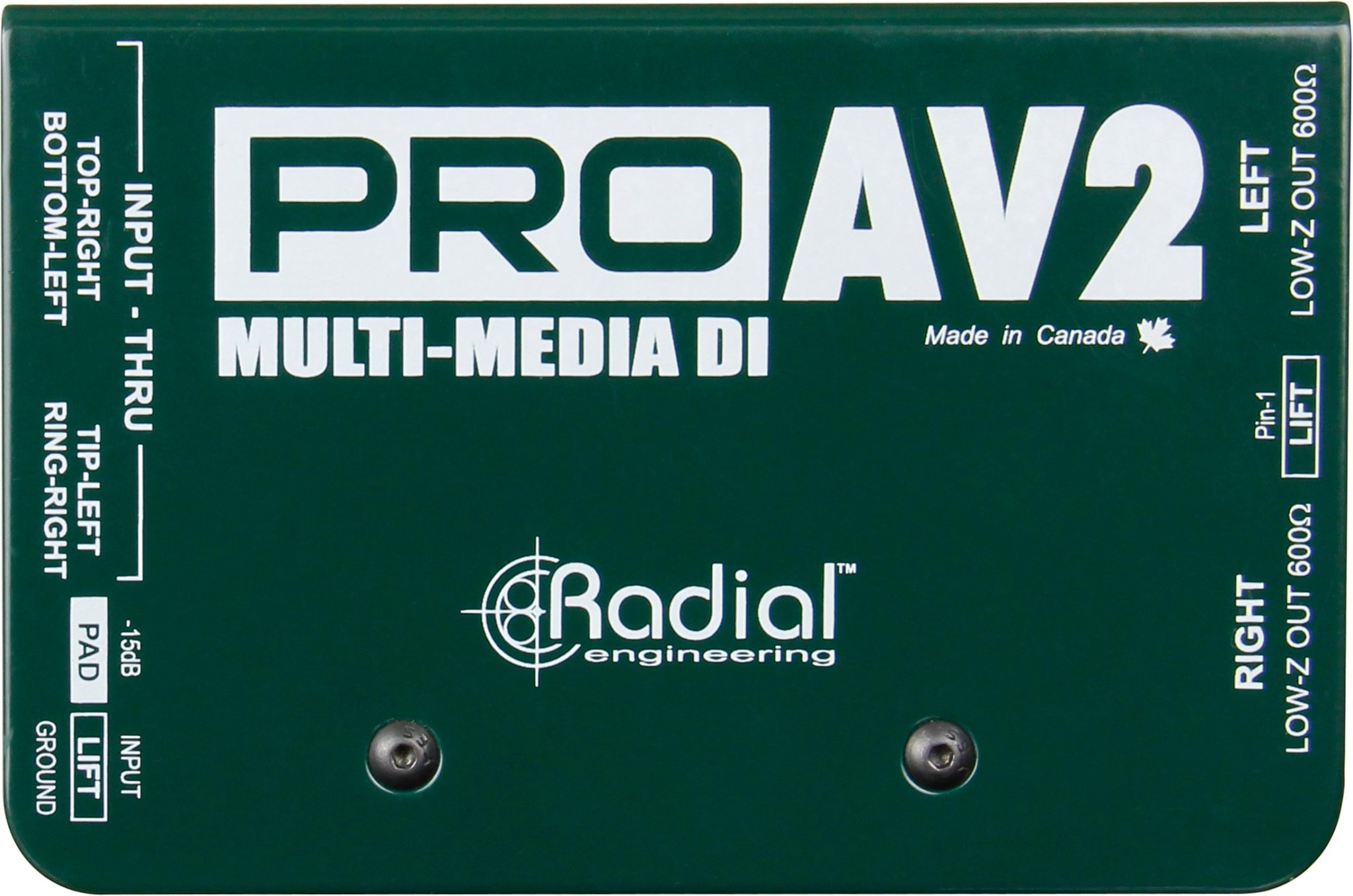 Radial ProAV2 2-channel Passive A/V Direct Box - Roxy Music
