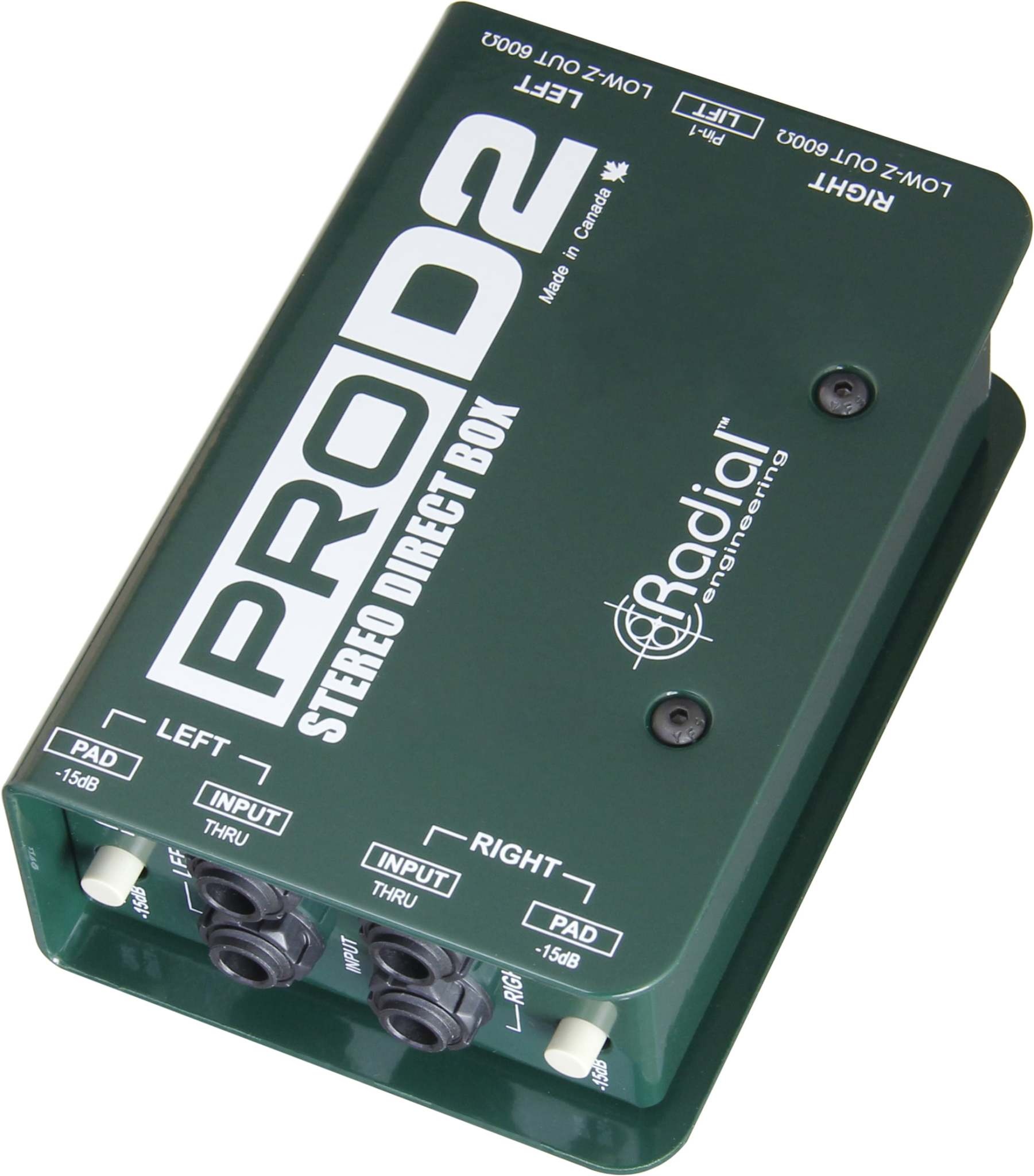 Radial ProD2 2-channel Passive Instrument Direct Box - Roxy Music