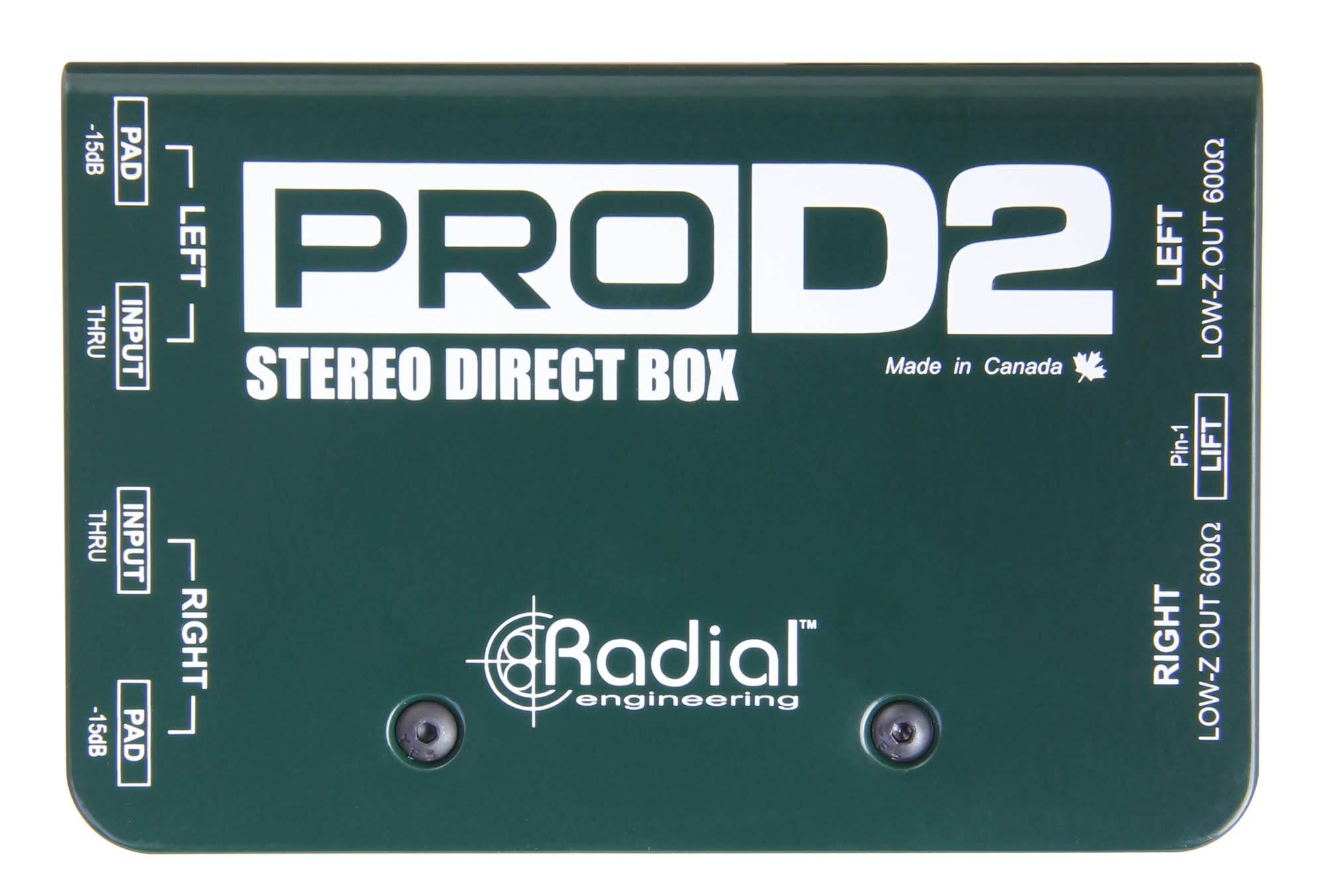 Radial ProD2 2-channel Passive Instrument Direct Box - Roxy Music
