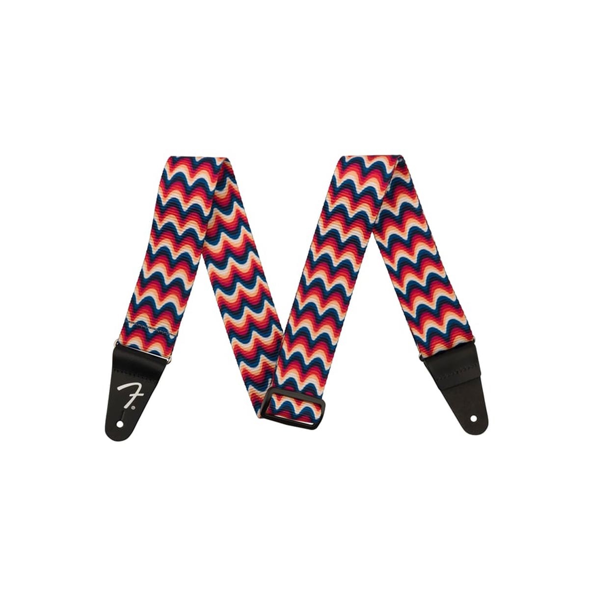 Fender Retro Ripple Red Poly Guitar Strap - Roxy Music