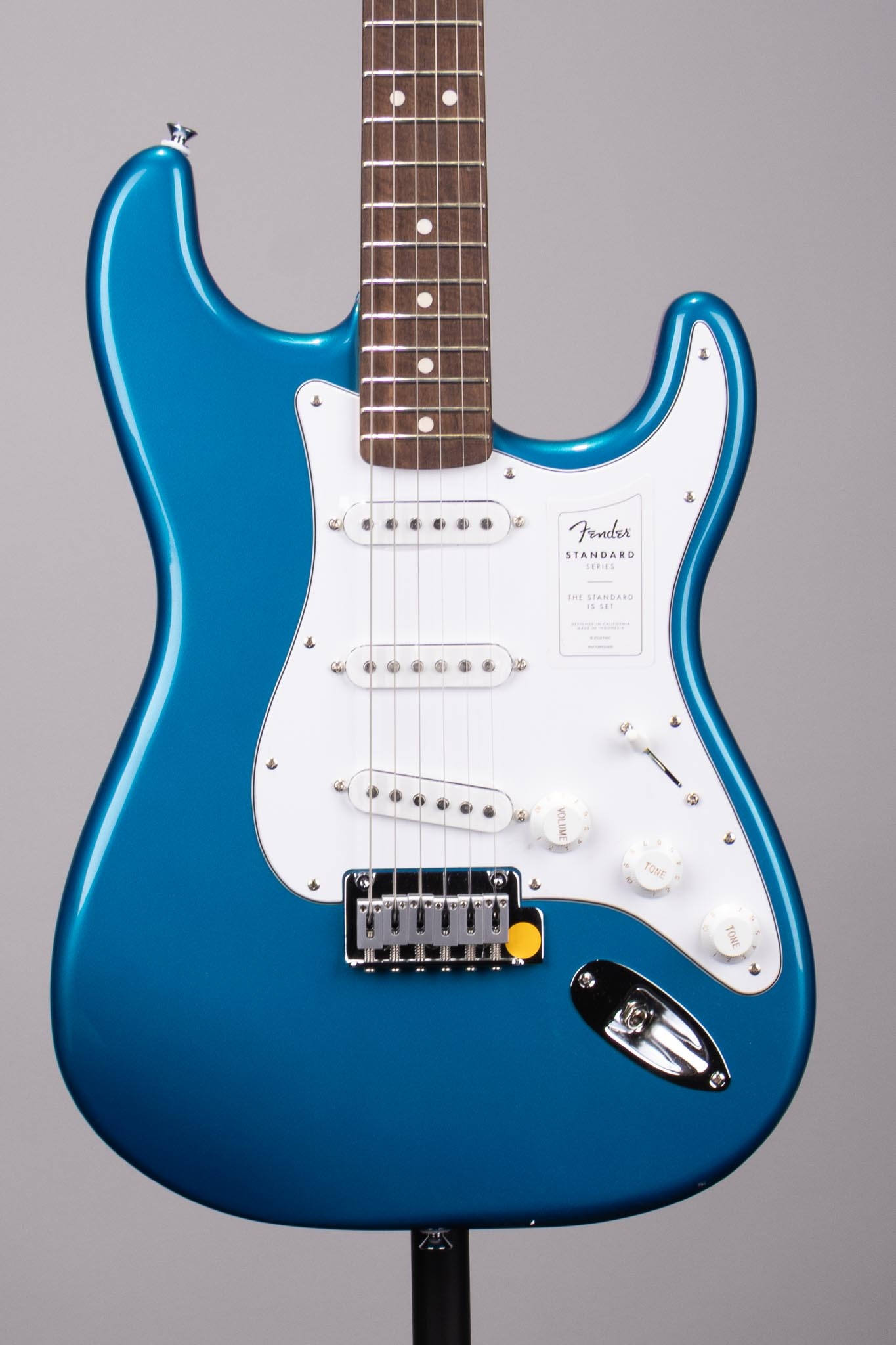 Fender Standard Stratocaster Electric Guitar - Aqua Marine Metal - Roxy ...