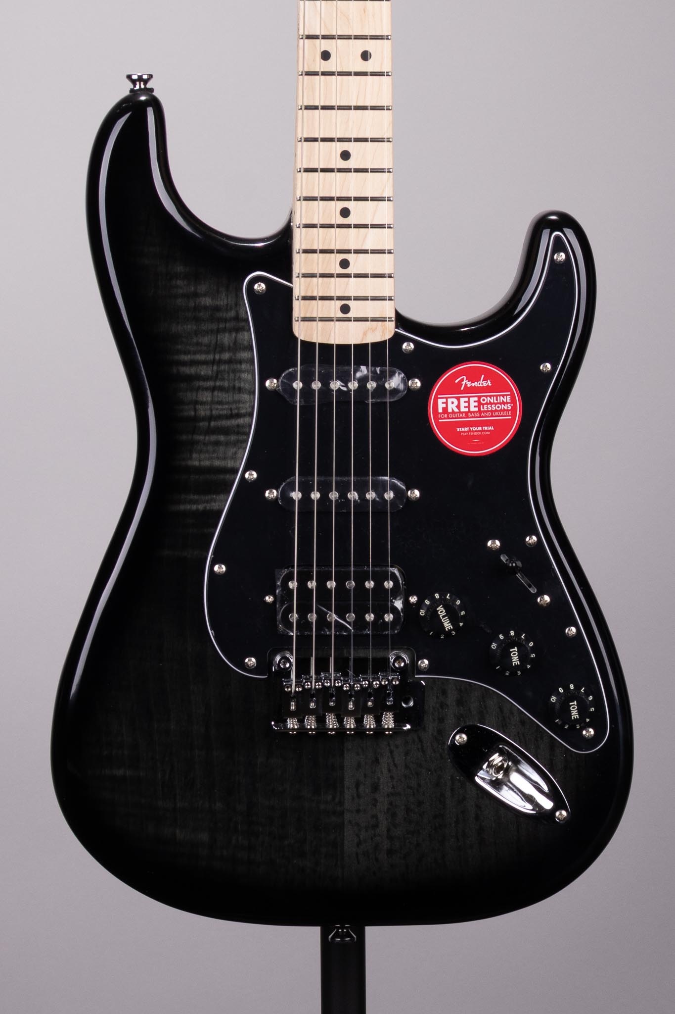 Squier Affinity Series Stratocaster FMT HSS Electric Guitar - Black ...