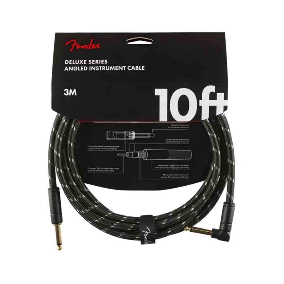Fender Deluxe Series Straight to Right Angle Instrument Cable - Roxy Music
