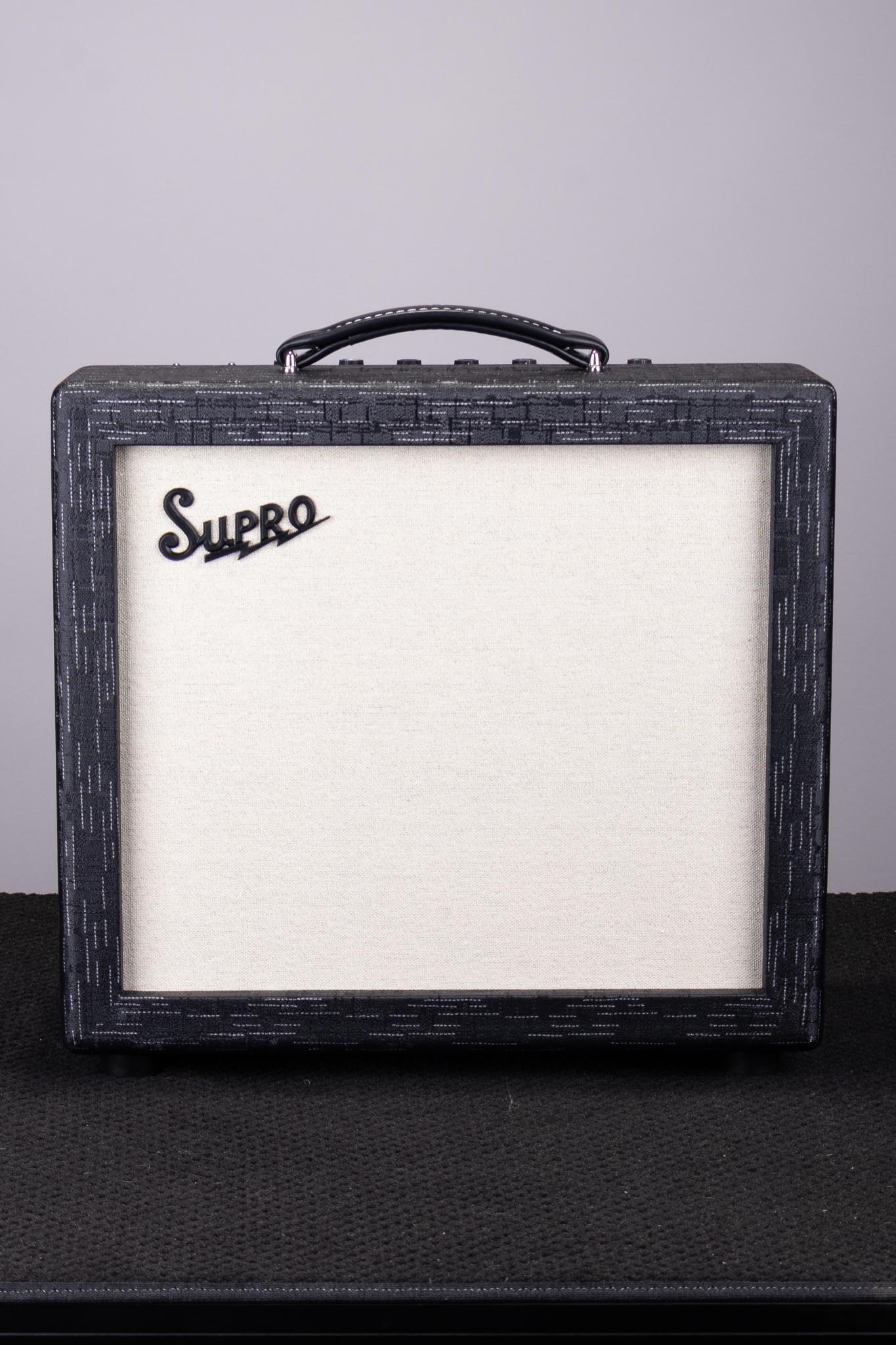 Supro Amulet 1x12 Tube Combo – Black Scandia with Creamback Speaker ...