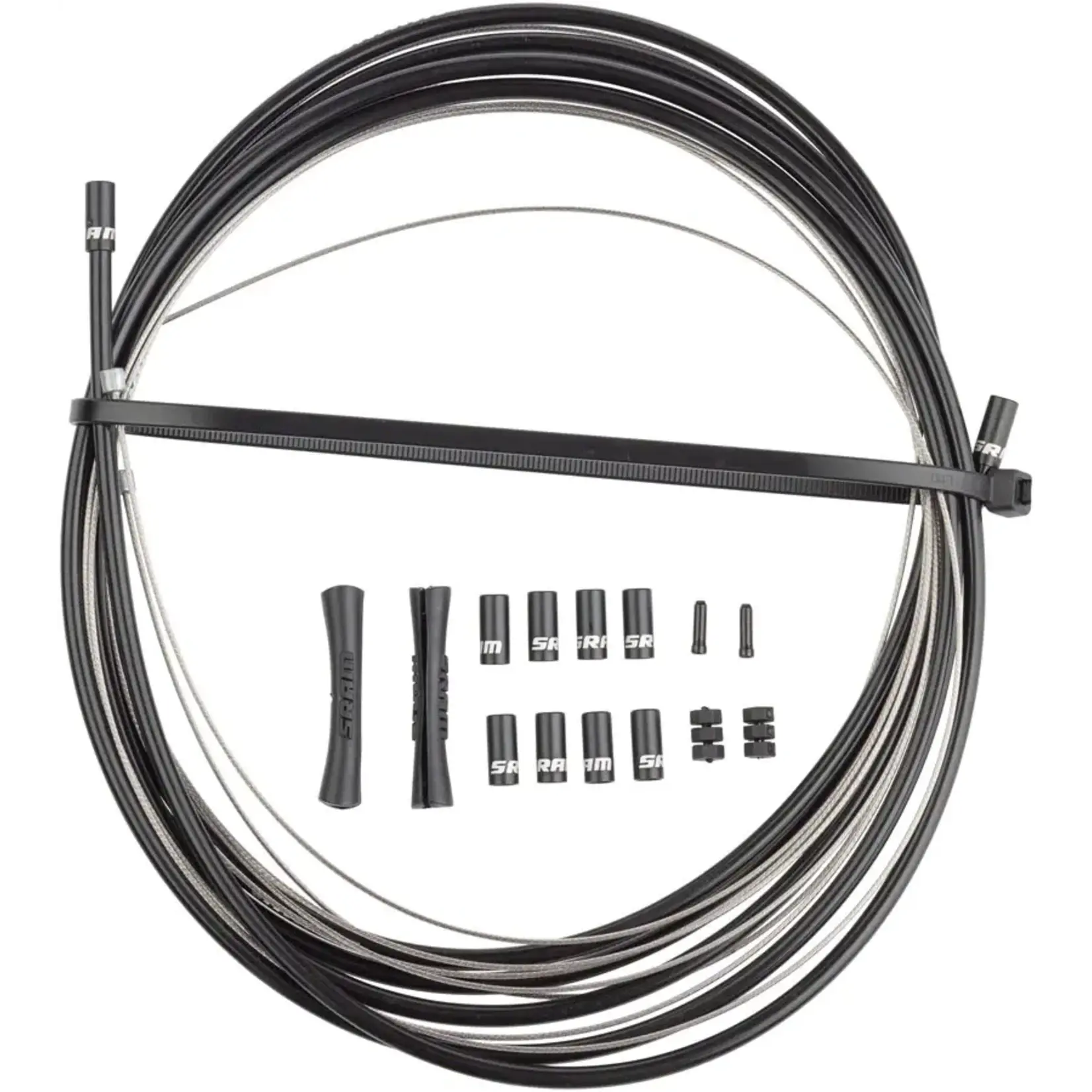 SRAM, Shifter Cable and Housing Set, Stainless Steel, Black, Shimano ...