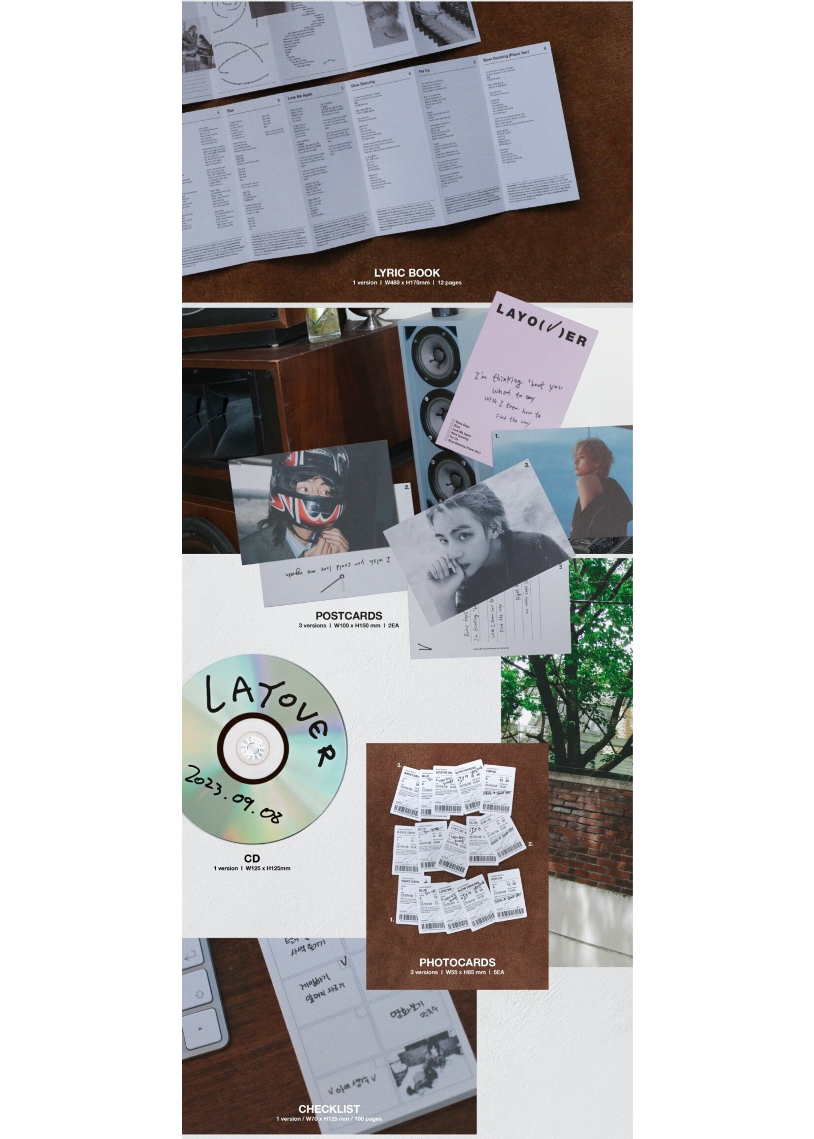 [Weverse] V (BTS) - [Layover] (Set Ver.) + Weverse Gift (WS) - K-Town