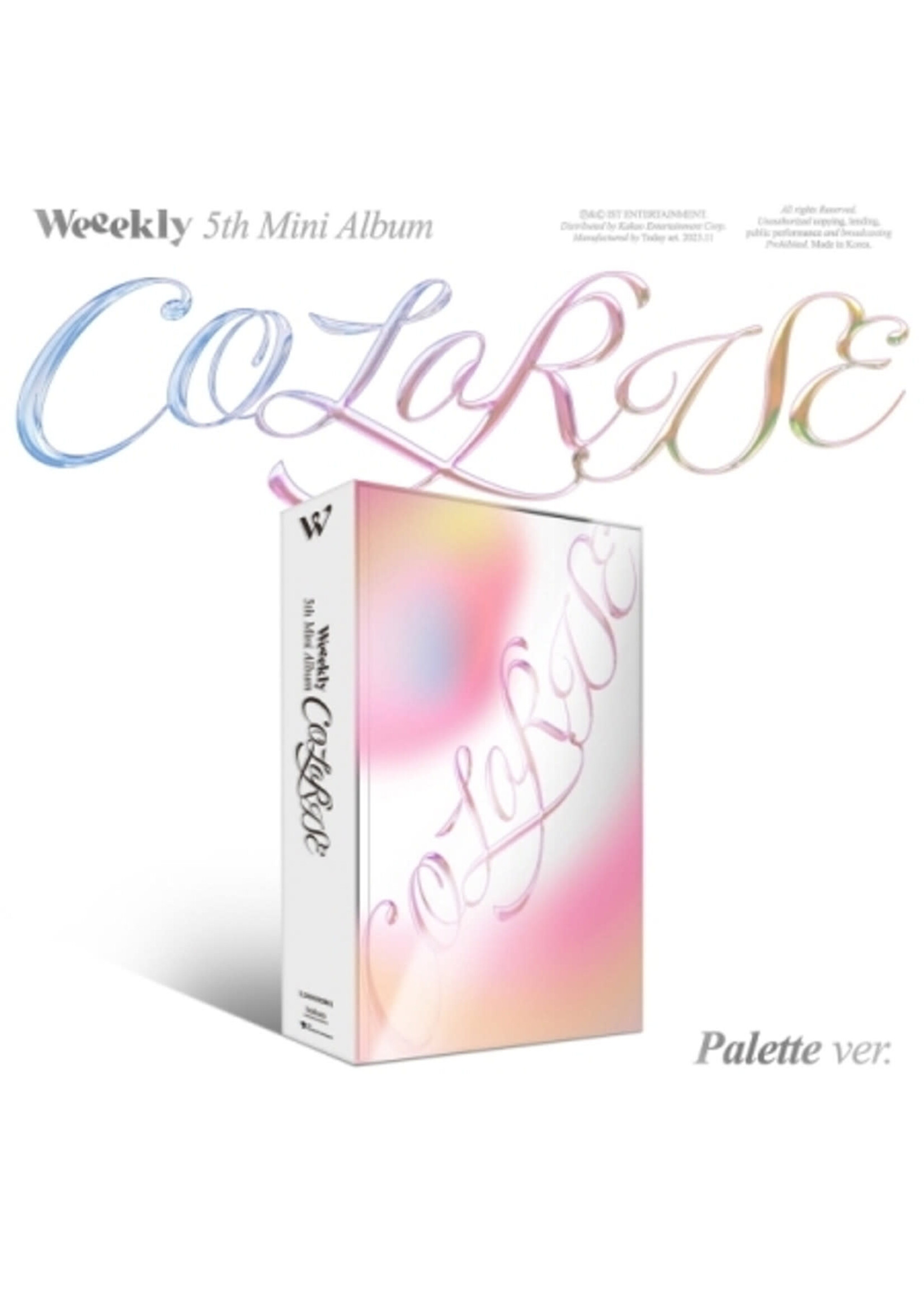 Weeekly - 5th Mini Album [ColoRise] (Palette Ver.) + Poster - K-Town