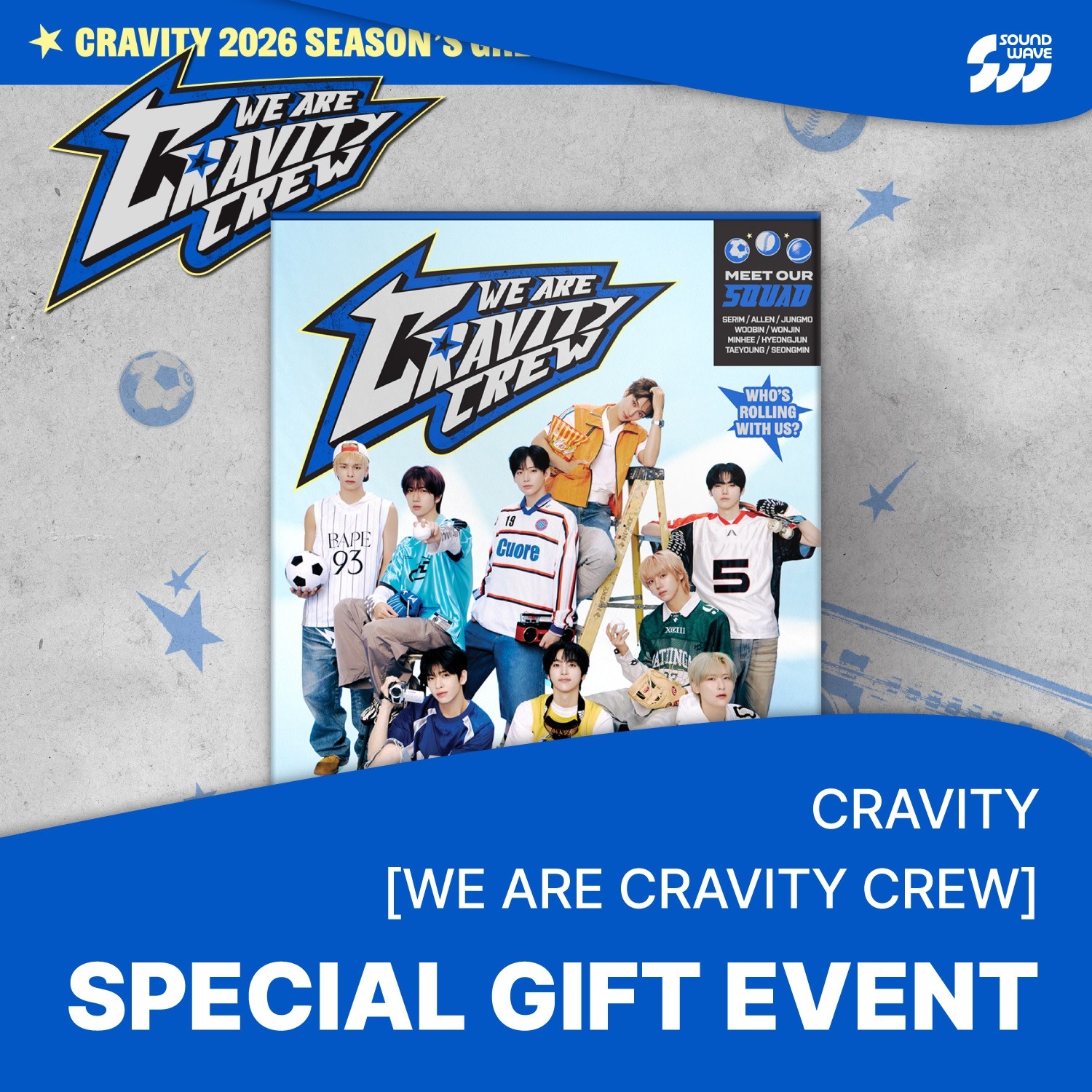 CRAVITY - 2026 SEASON'S GREETINGS [WE ARE CRAVITY CREW] + Random ...
