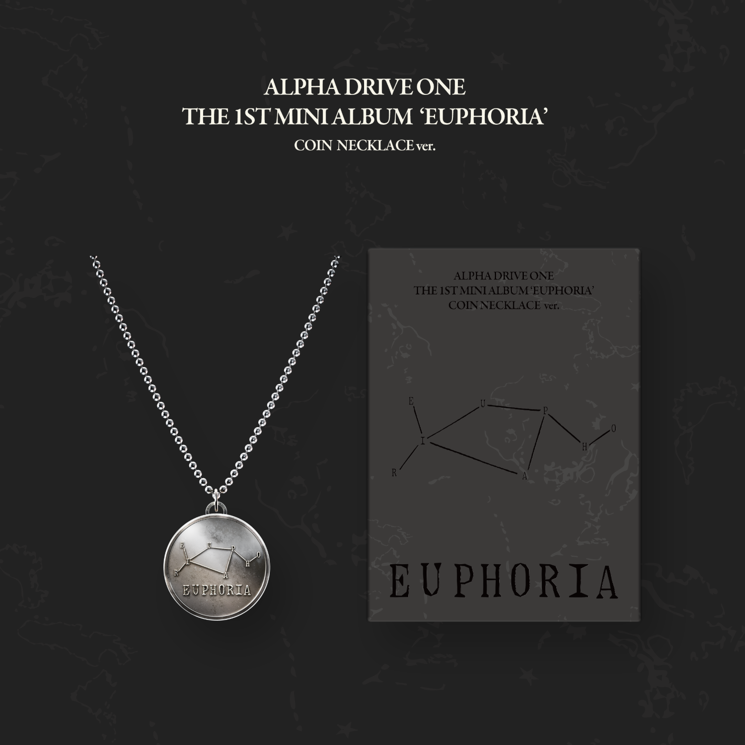 ALPHA DRIVE ONE - THE 1ST MINI ALBUM [EUPHORIA] (COIN NECKLACE ver ...