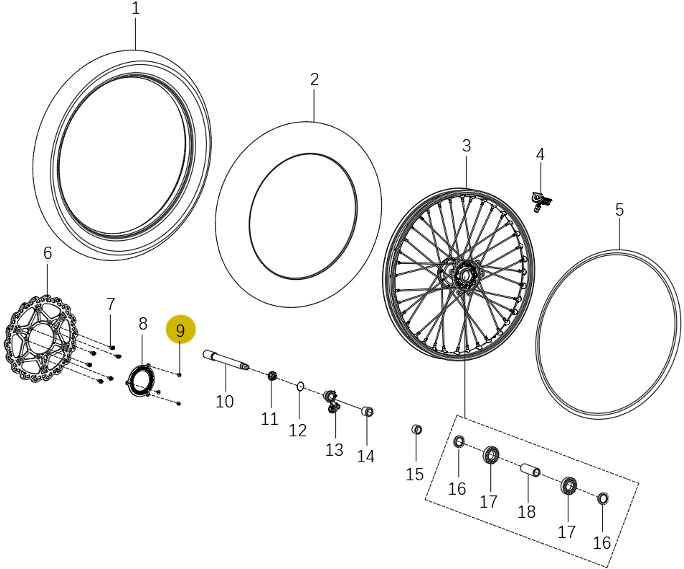 Front Wheel - USA Motortoys LLC