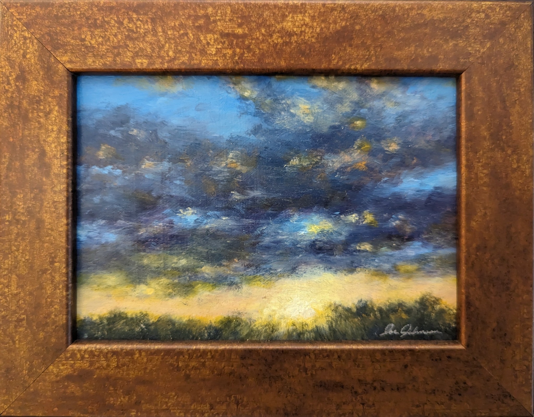 Joseph Johnson "Sunset on Route 17" - Silver Bonsai Gallery