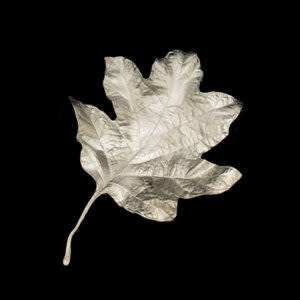 Four Seasons Design Group Inc. Hydrangea Leaf Dish - Silver Bonsai Gallery