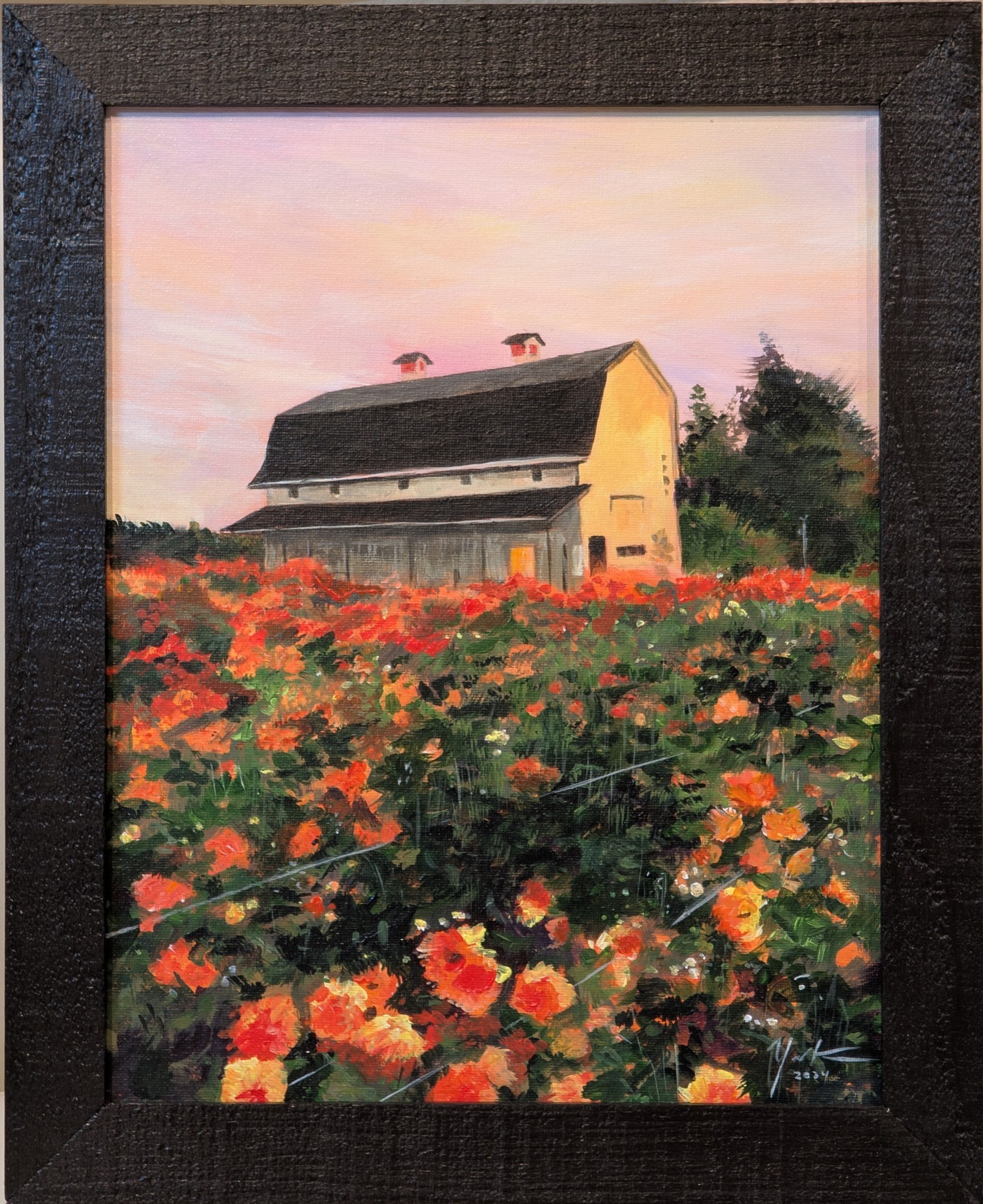 Robin York Art "Dahlia Delight" - Robin York - Silver Bonsai Gallery