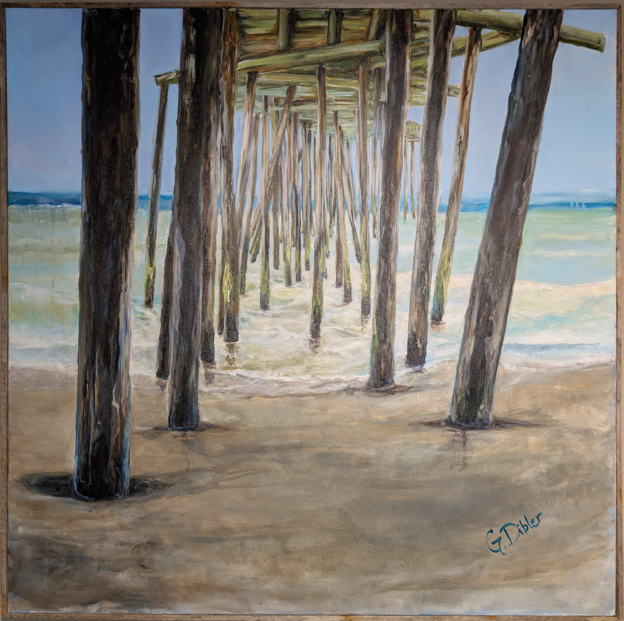 Gretchen Dibler Art "Under the Pier" - Gretchen Dibler - Silver Bonsai ...