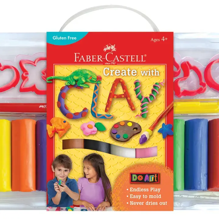 Faber-Castell Do Art Create with Clay Colorful Modeling Set For Kids ...