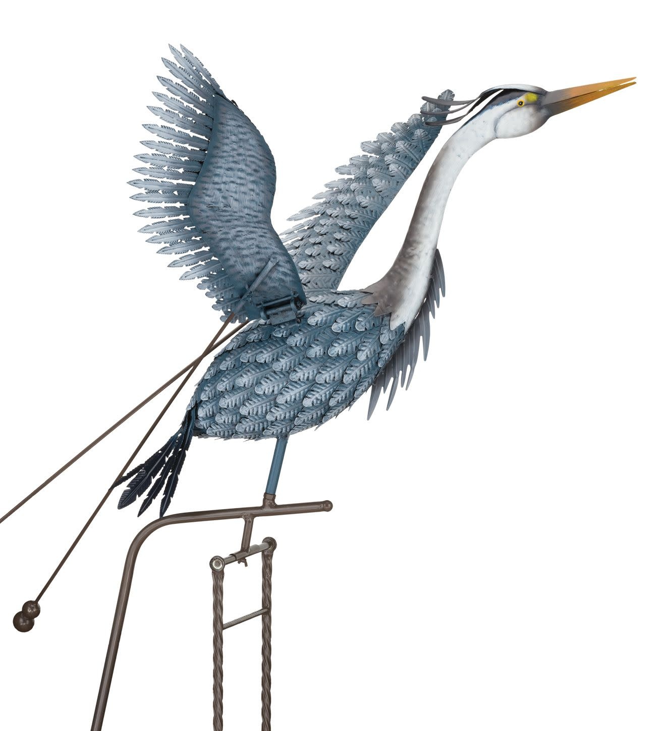 Rocker Stake Heron - Garden Specialties