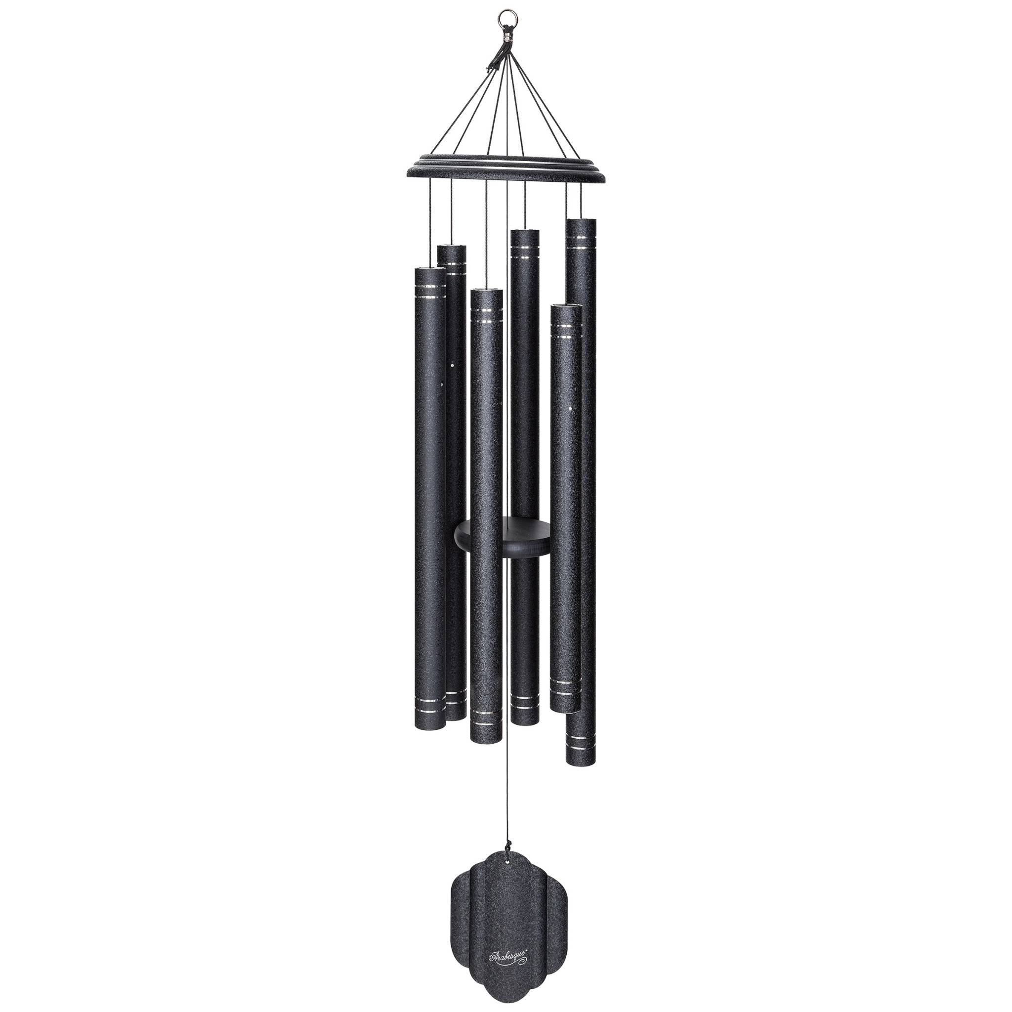 57" Arabesque® wind chime, Onyx - Garden Specialties