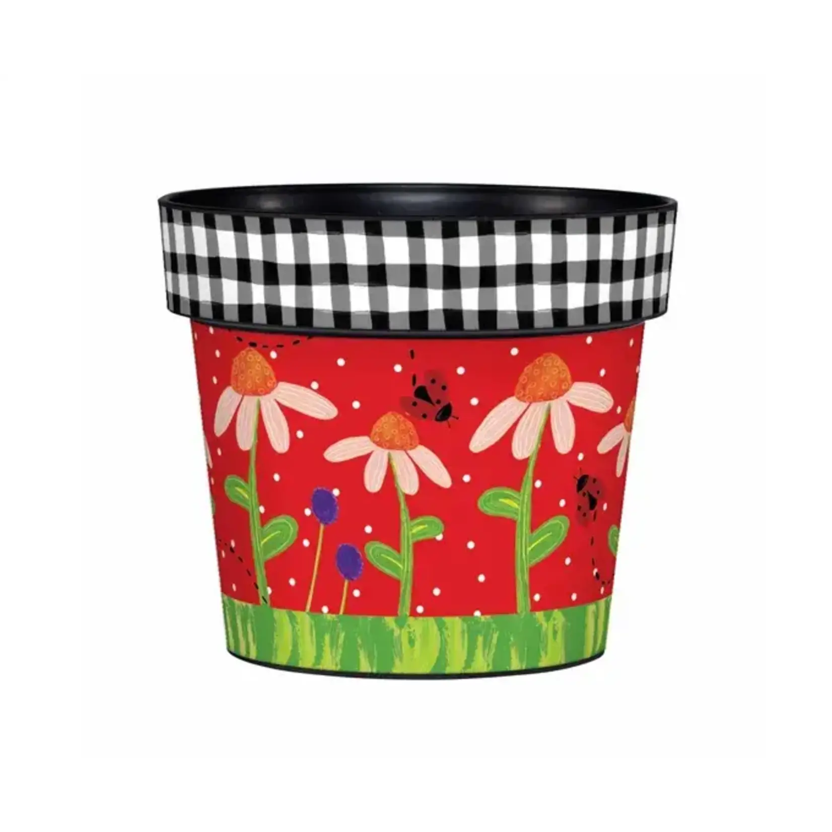 Bugs and Blooms 6" Art Pot - Garden Specialties