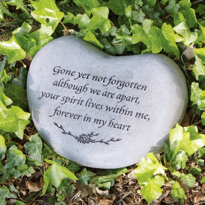 Heart Stone "Gone But Not Forgotten" - Garden Specialties
