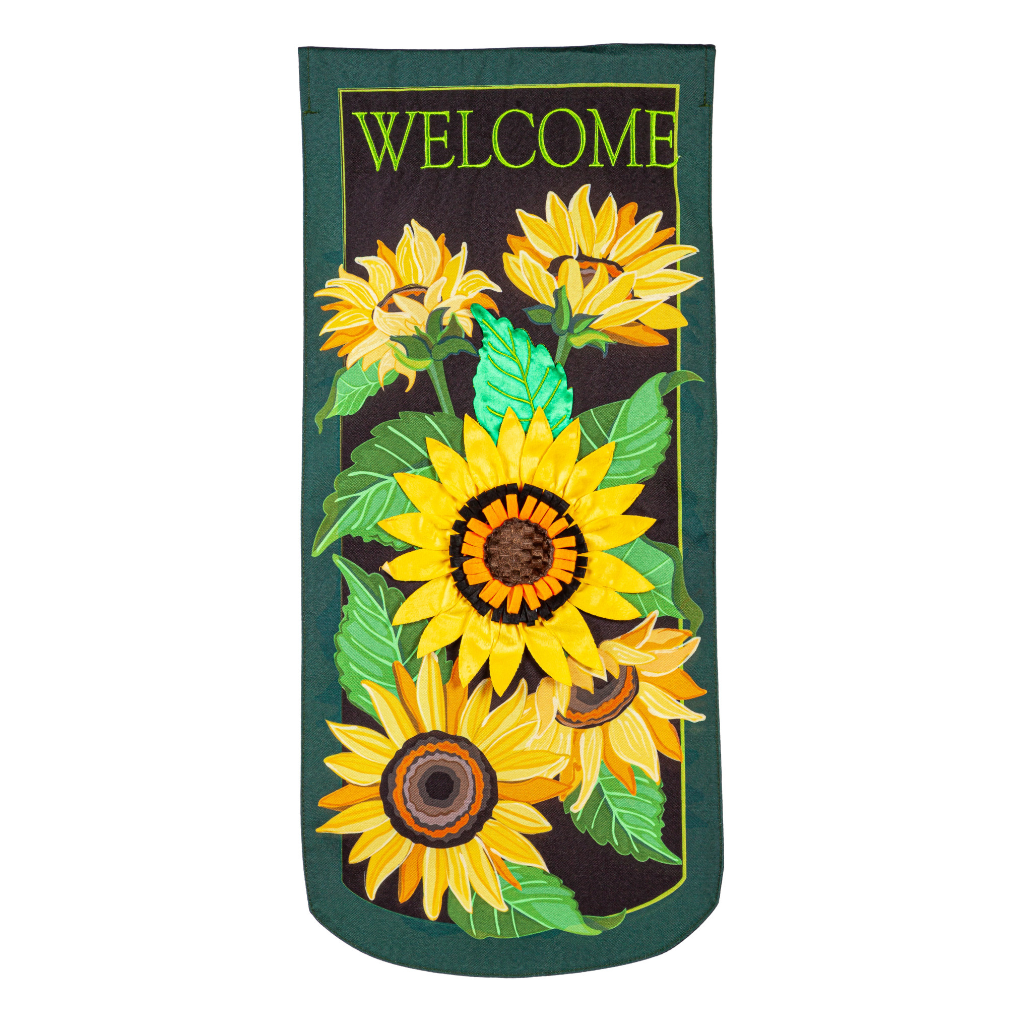 Welcome Fall Sunflower Everlasting Impressions Textile Décor - Garden ...