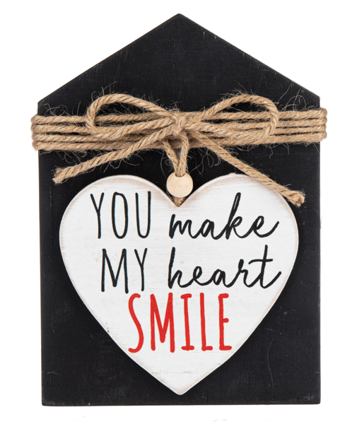 You make My Heart Smile Plaque - Garden Specialties