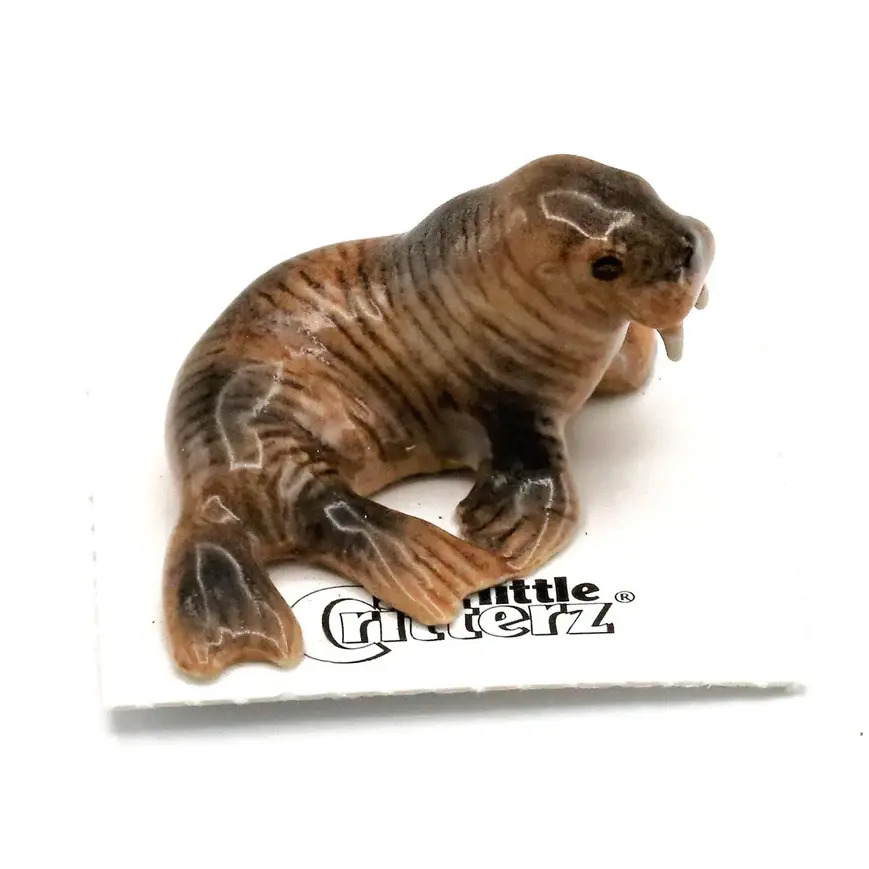 Walrus - Walrus "Tusker" - miniature porcelain figurine - Garden ...