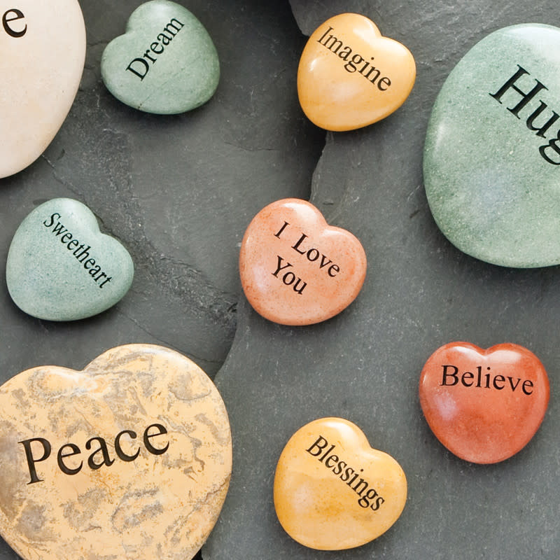 Jasper Heart Stone Laugh - Garden Specialties