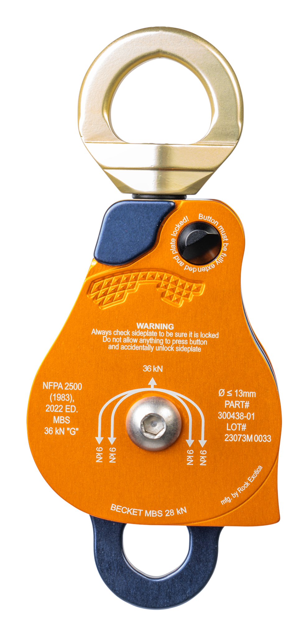 PULLEY, PROSWIVEL 2.0", PMP, DOUBLE, CMC - Climb Aloha