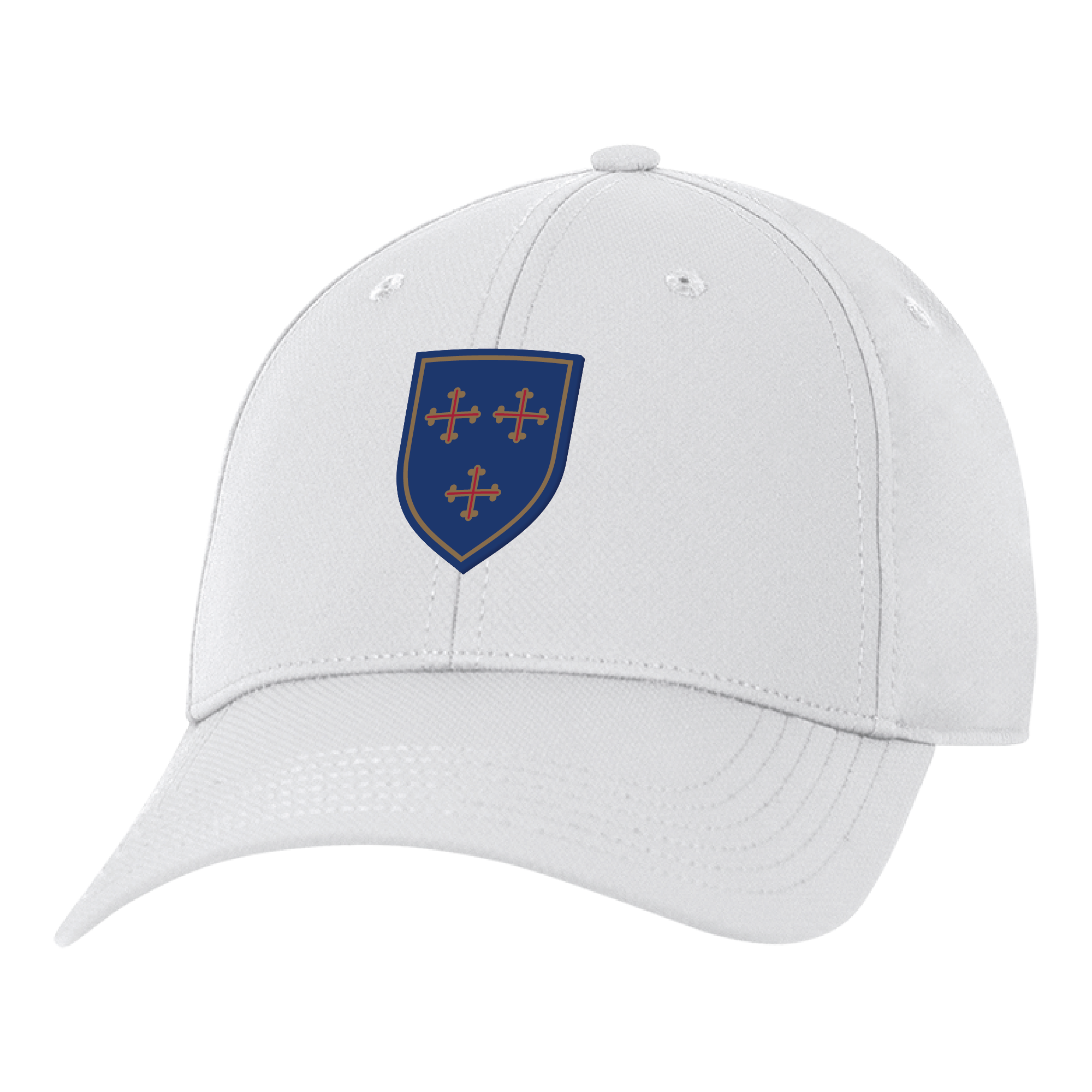ahead Ultimate Fit Cap White with Color Shield - The Eagles Nest