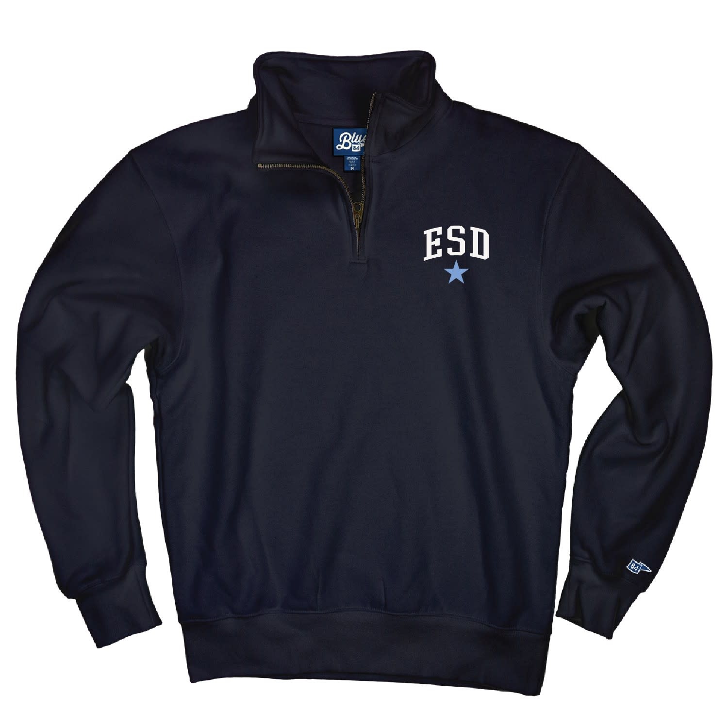 Blue 84 Big Detroit 1/4 Zip Navy ESD with STAR - The Eagles Nest