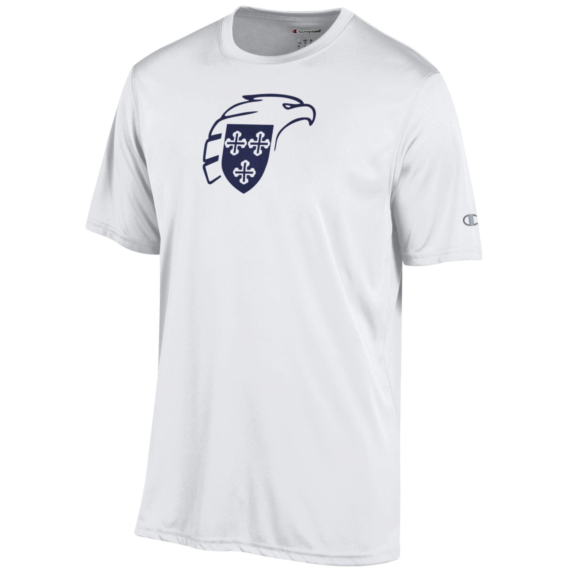 Champion Dri Fit Eagle Shield Tee White - The Eagles Nest