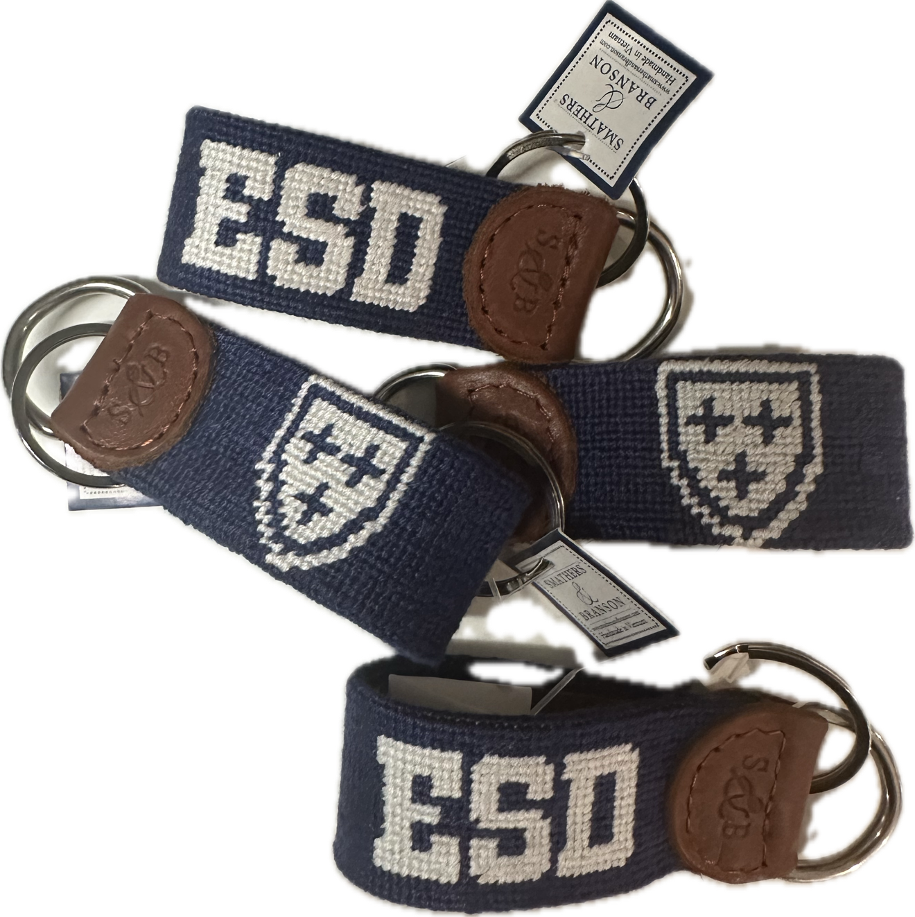 Smath and Bran Cust Key Fob Navy ESD Shield - The Eagles Nest
