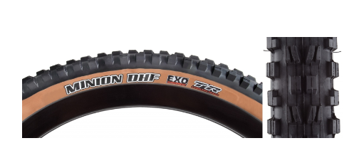 MAXXIS TIRE MAX MINION DHF 27.5x2.5 BK/SK FOLD/60 EXO/TR/WT/DSK - Liberty Bell Bicycle