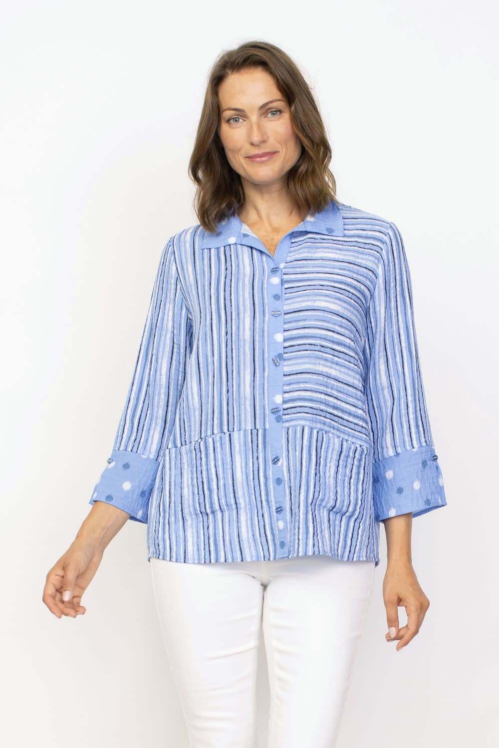 Habitat Stripe swing shirt - Ideal Fashion