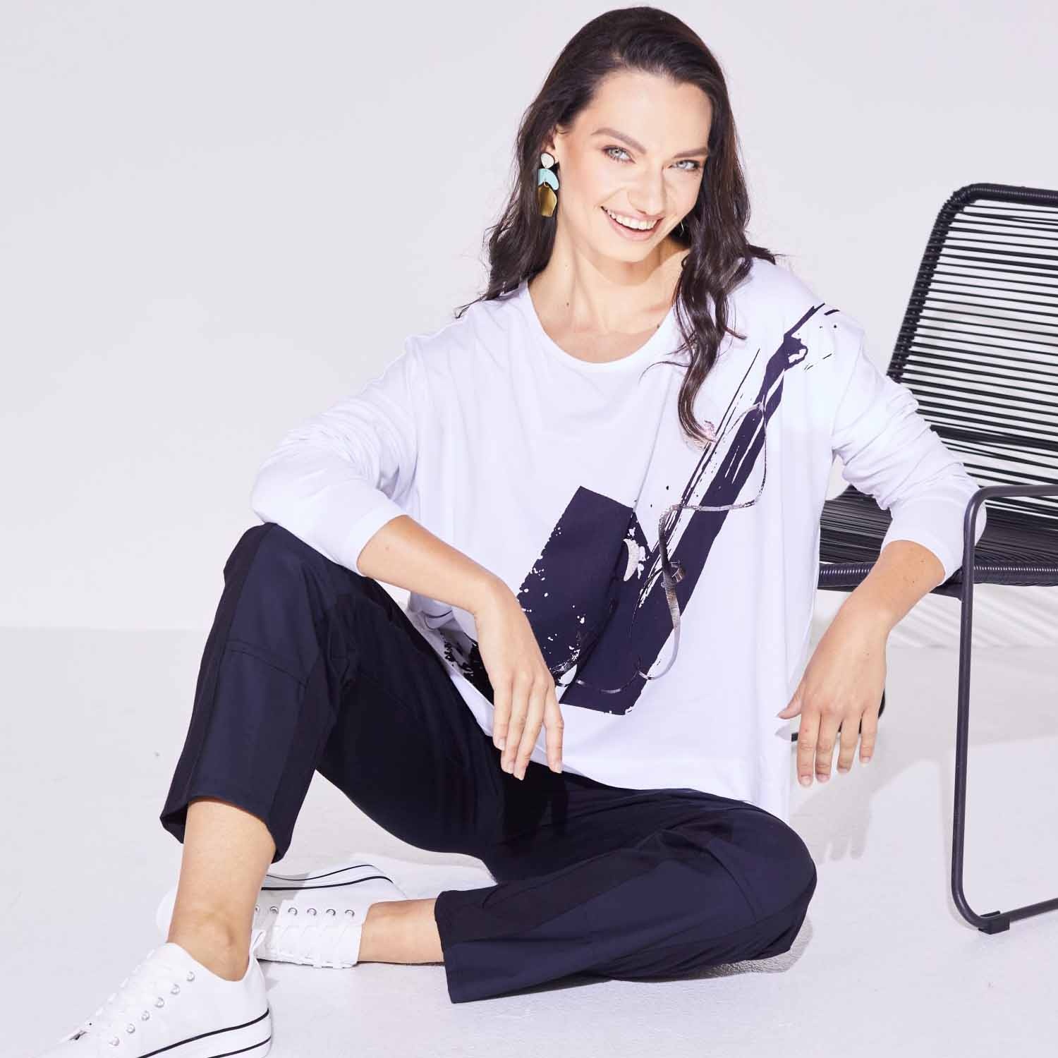 NAYA Splash placement top - Ideal Fashion