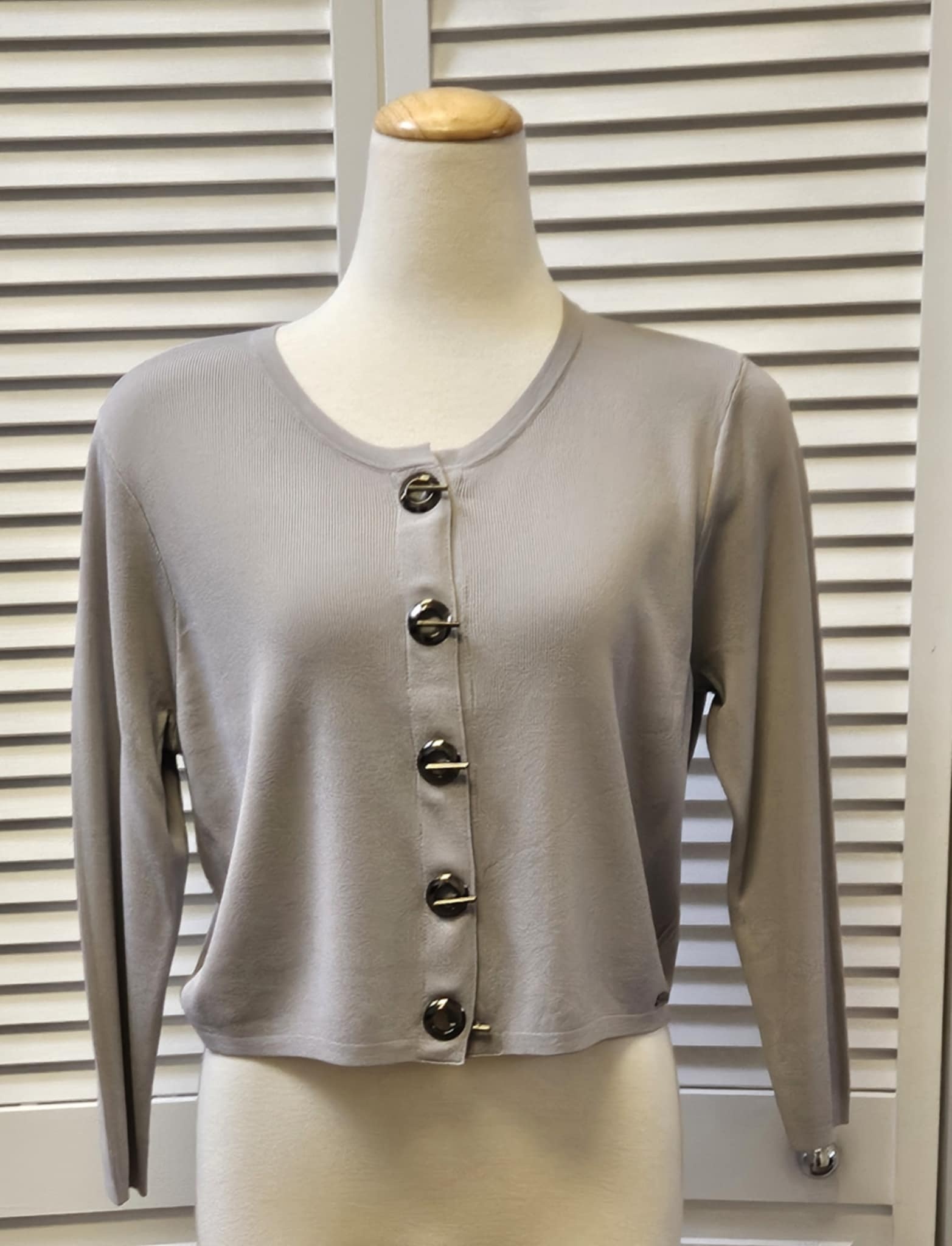 Picadilly Eyelet Closure Cardi - Ideal Fashion