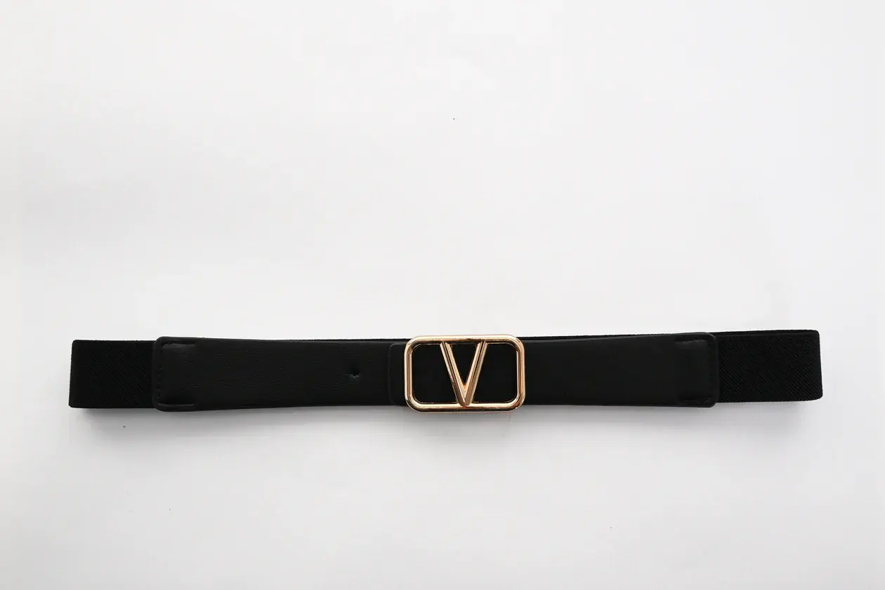 Frank Lyman Small Gold Buckle Belt - Ideal Fashion