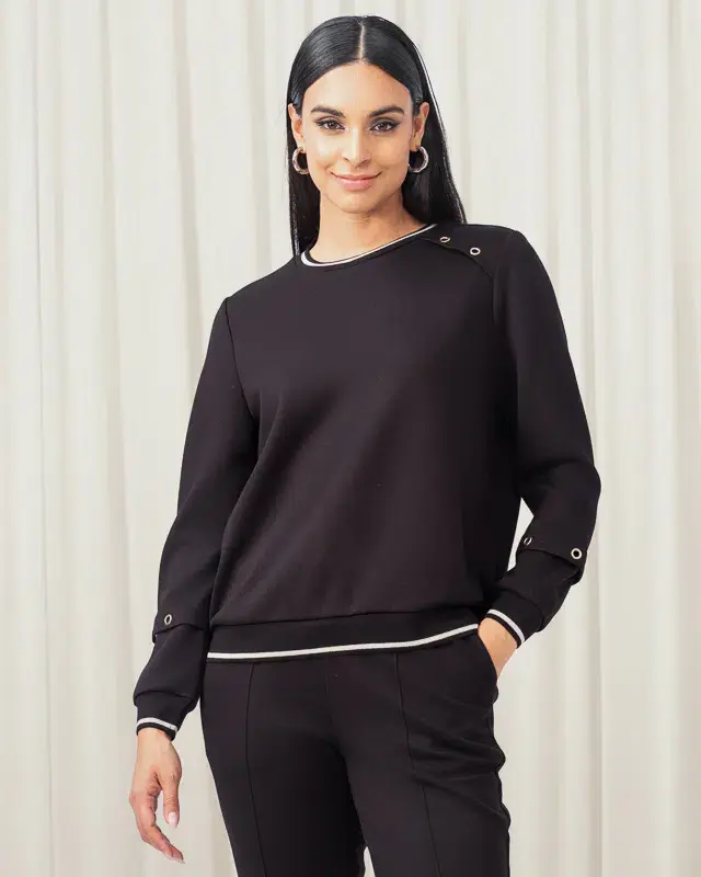 Elena Wang Delicate Eyelet Detail Sweater - Ideal Fashion