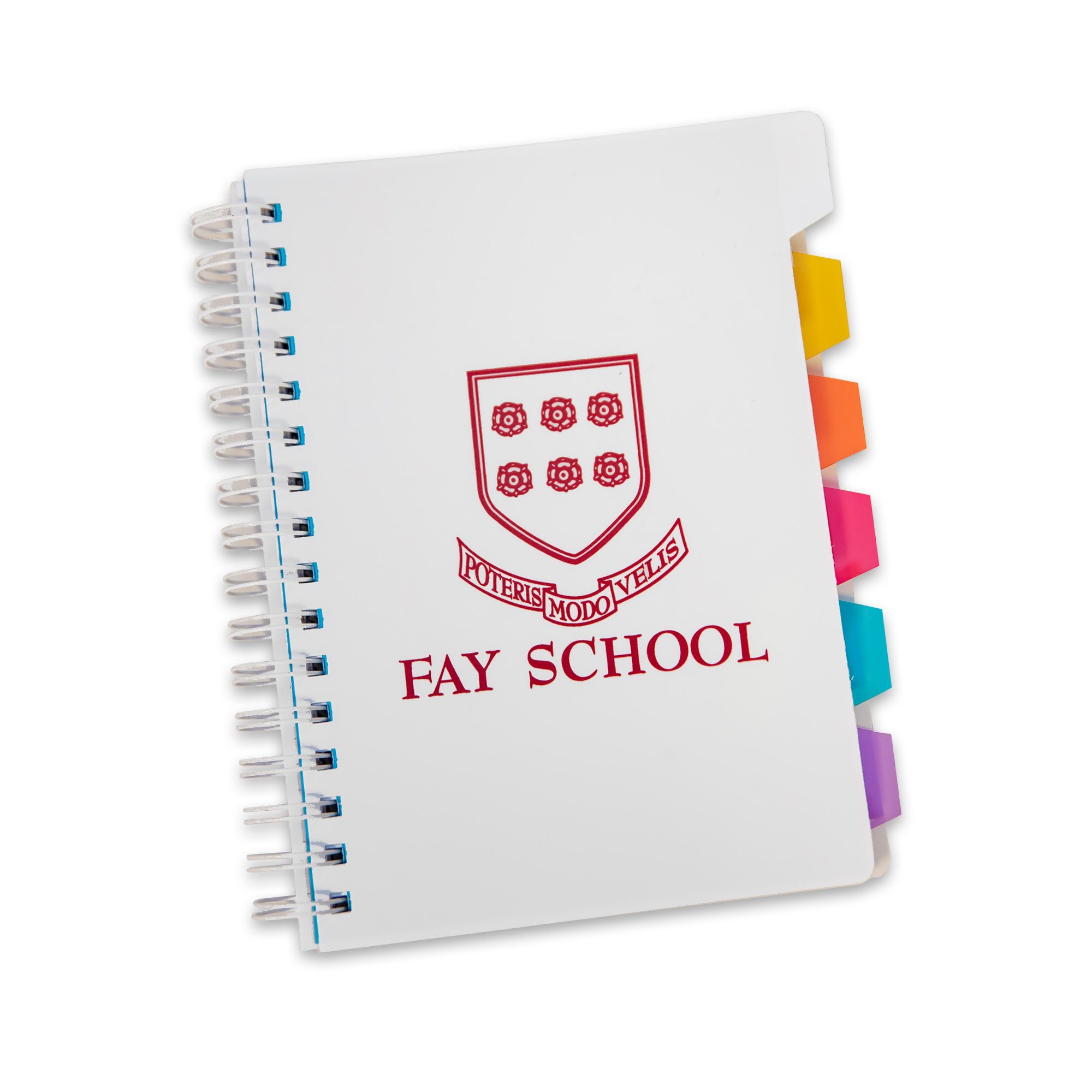 Notebook small tabbed Fay School logo - Fay School