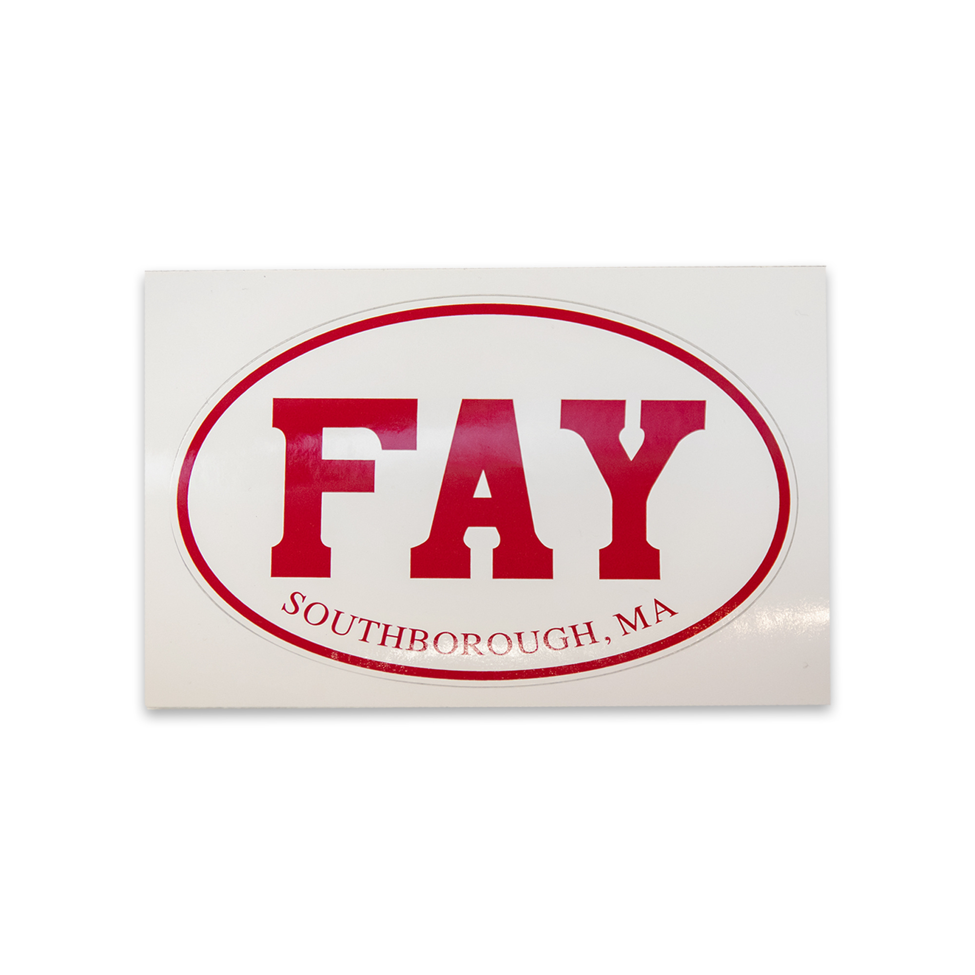 Decal Oval Car Sticker - Fay School